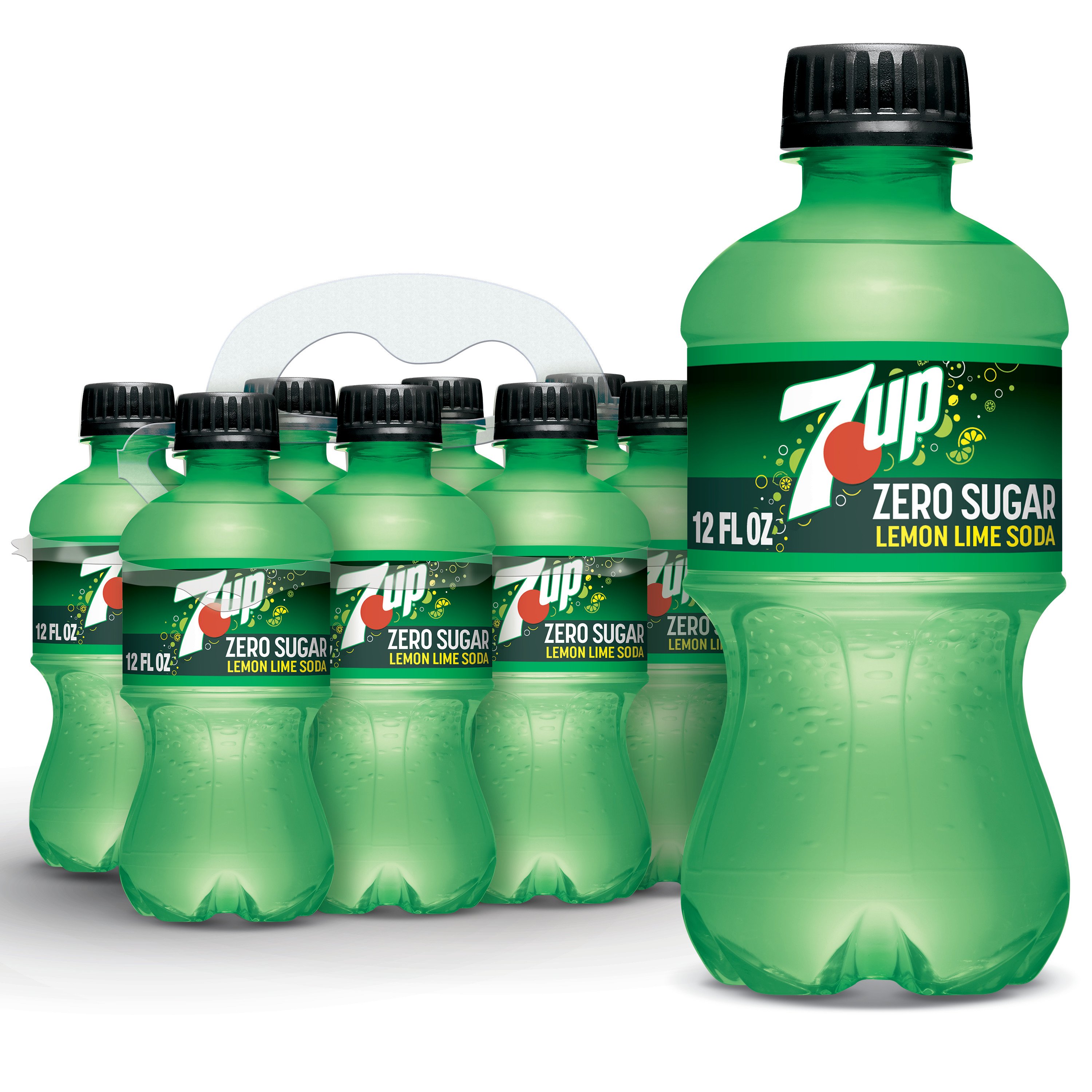 7UP Zero Sugar Lemon Lime Soda 8 pk Bottles - Shop Soda at H-E-B