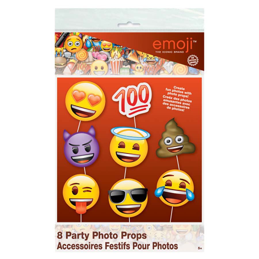 Unique Emoji Faces Photo Booth Party Props - Shop Favors at H-E-B