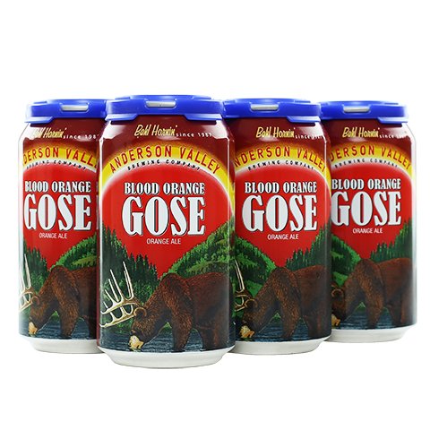 Anderson Valley Blood Orange Gose Orange Ale Beer 6 pk Cans - Shop Beer ...