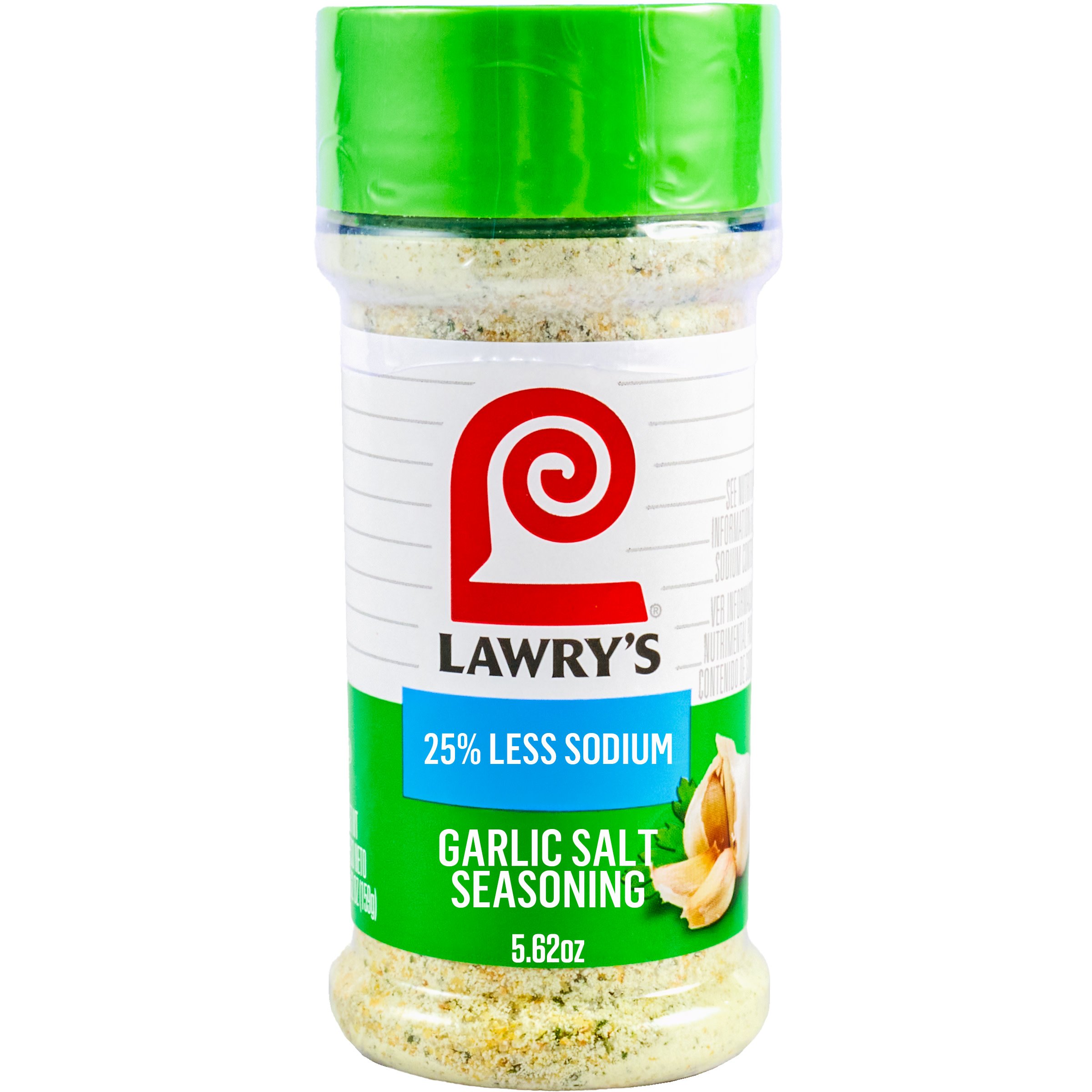 Lawry's 25% Less Sodium Garlic Salt with Parsley - Shop Spices ...