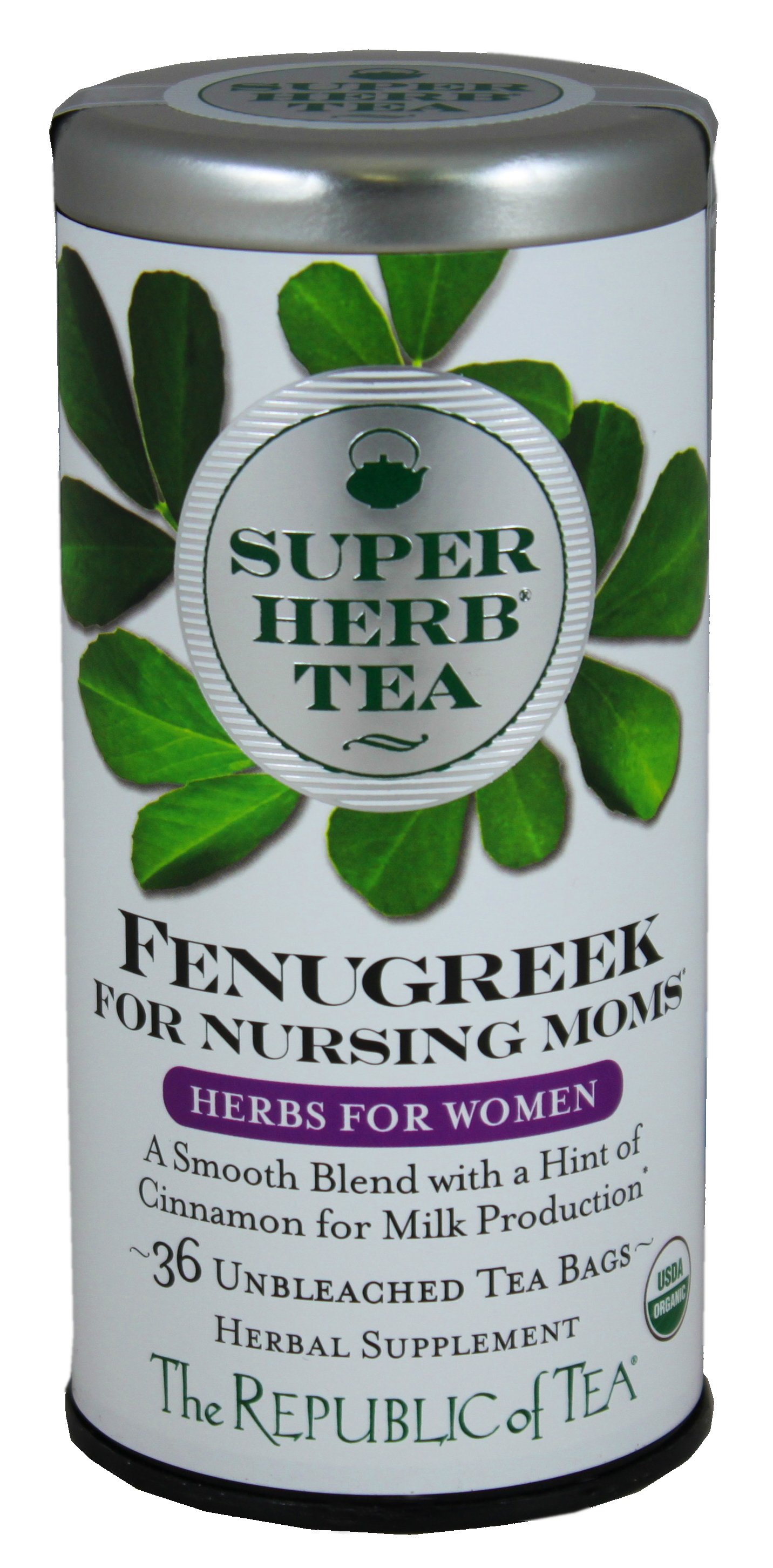 The Republic of Tea Organic Fenugreek Superherb Tea for Nursing Moms ...