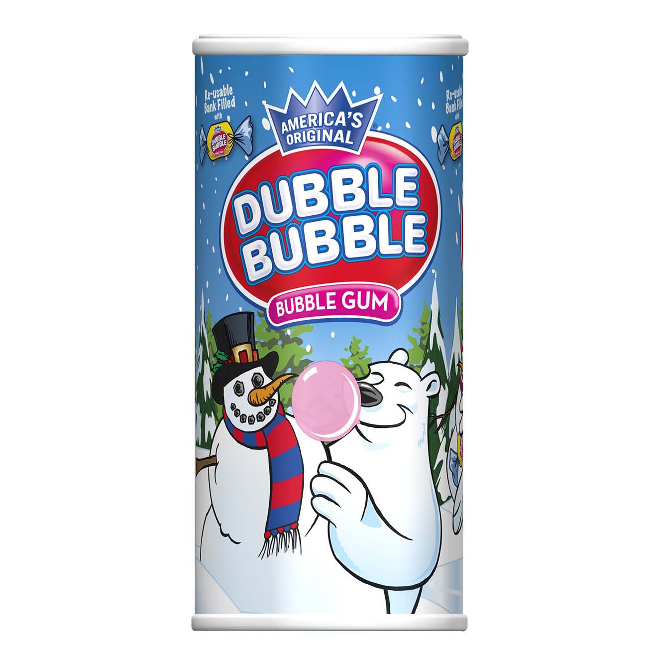 Double Bubble Original Bubble Gum Holiday Bank - Shop Gum & mints at H-E-B