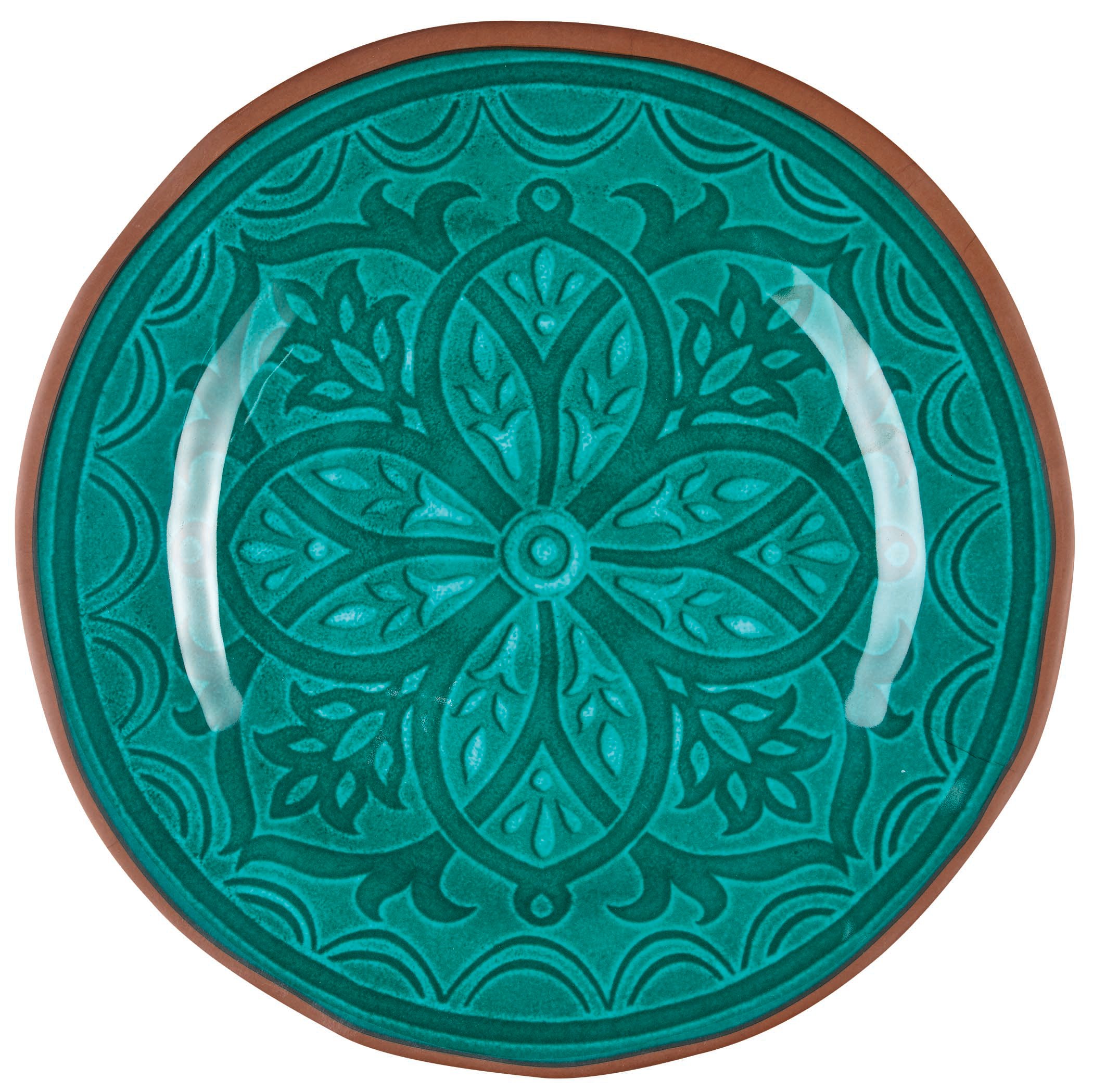 Cocinaware Turquoise Medallion Dinner Plate - Shop Kitchen & Dining at ...