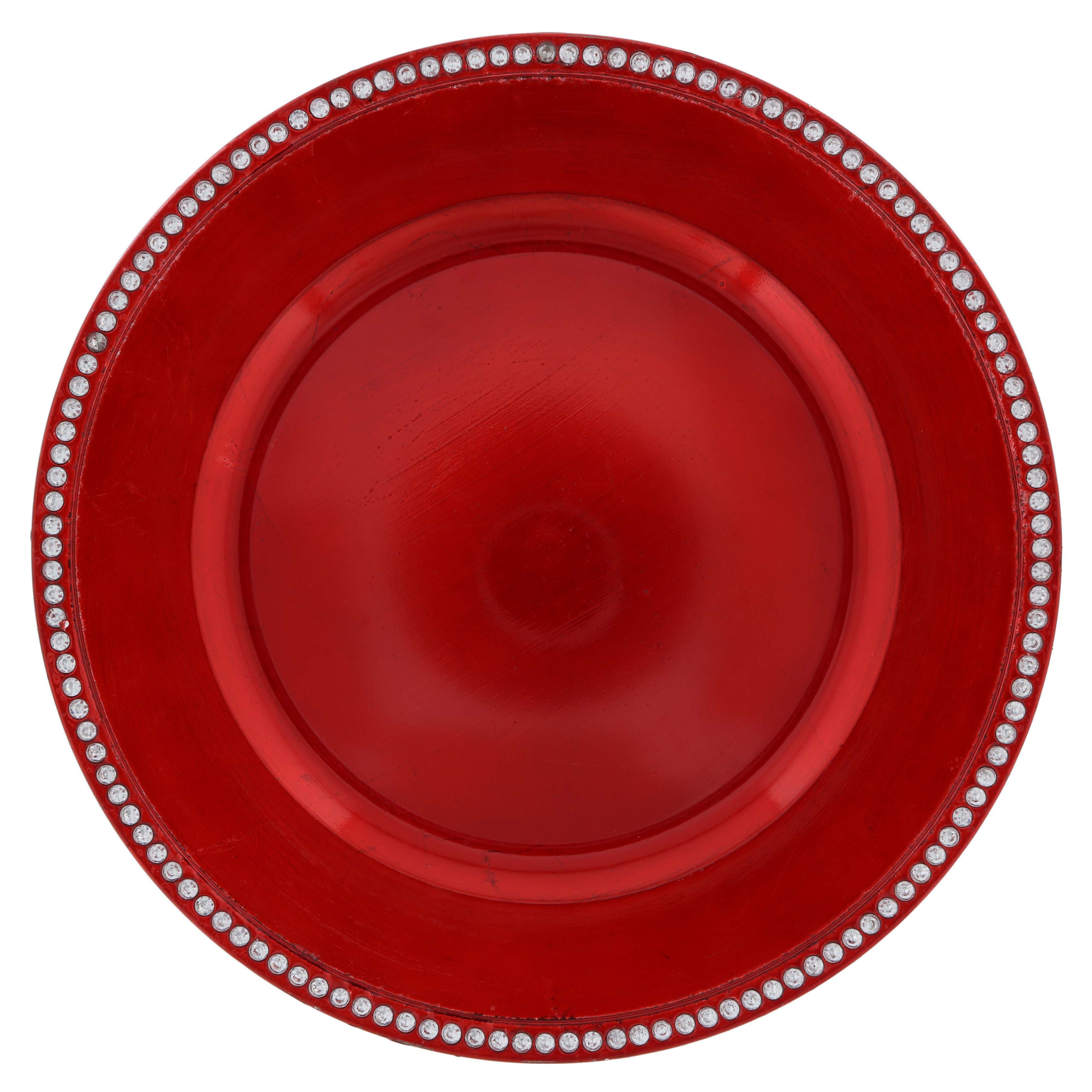 Haven & Key Bling Charger Red - Shop Plates at H-E-B