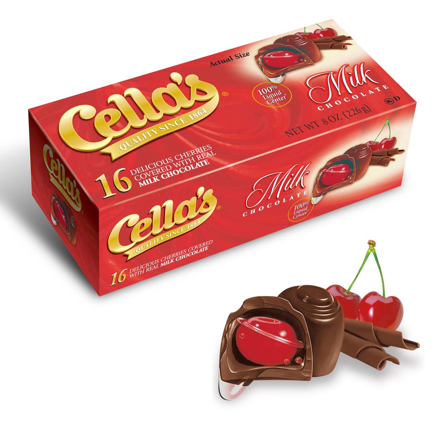 Cella's Milk Chocolate Covered Cherries, 16 pc - Shop Candy at H-E-B