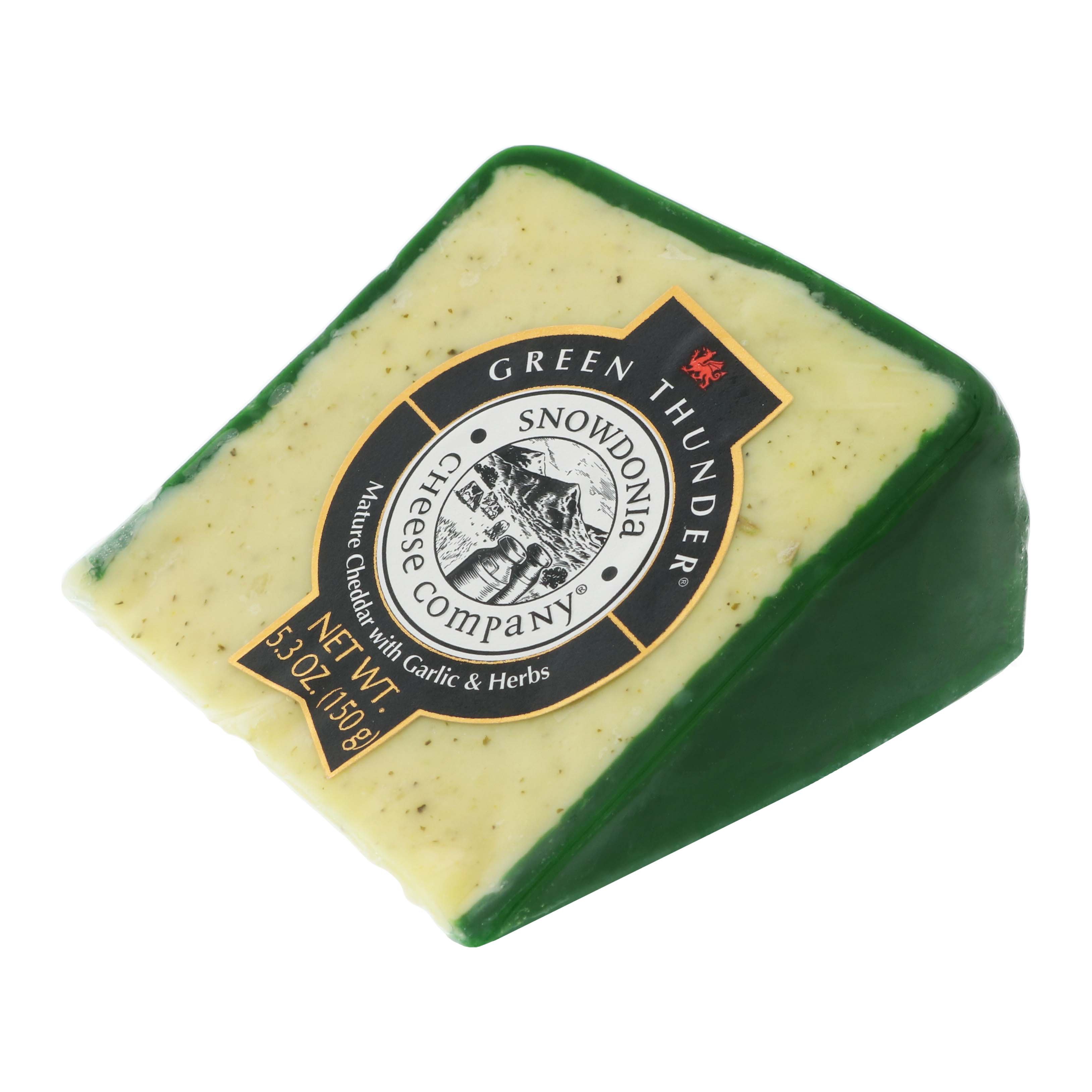 Snowdania Green Thunder Mature Cheddar Garlic & Herbs - Shop Cheese at ...