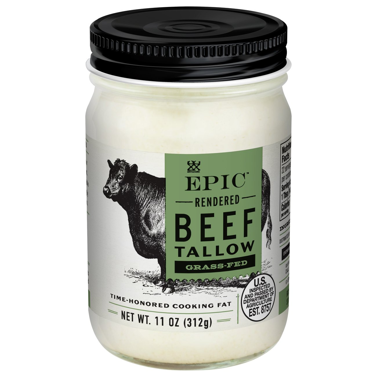 EPIC Grass-Fed Beef Tallow, 11 oz | Central Market - Really Into Food