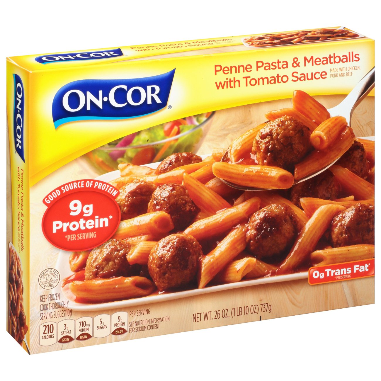 On-Cor Penne Pasta & Meatballs With Tomato Sauce - Shop Entrees & sides ...