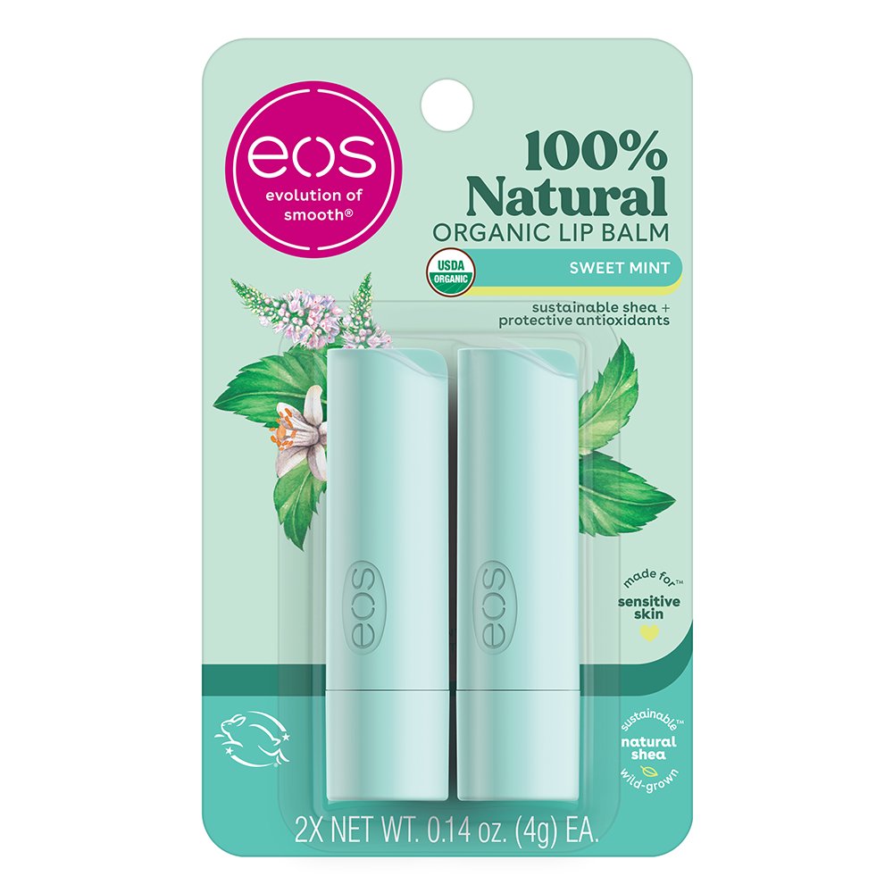 eos Organic Lip Balm - Sweet Mint - Shop Lip balm & treatments at H-E-B