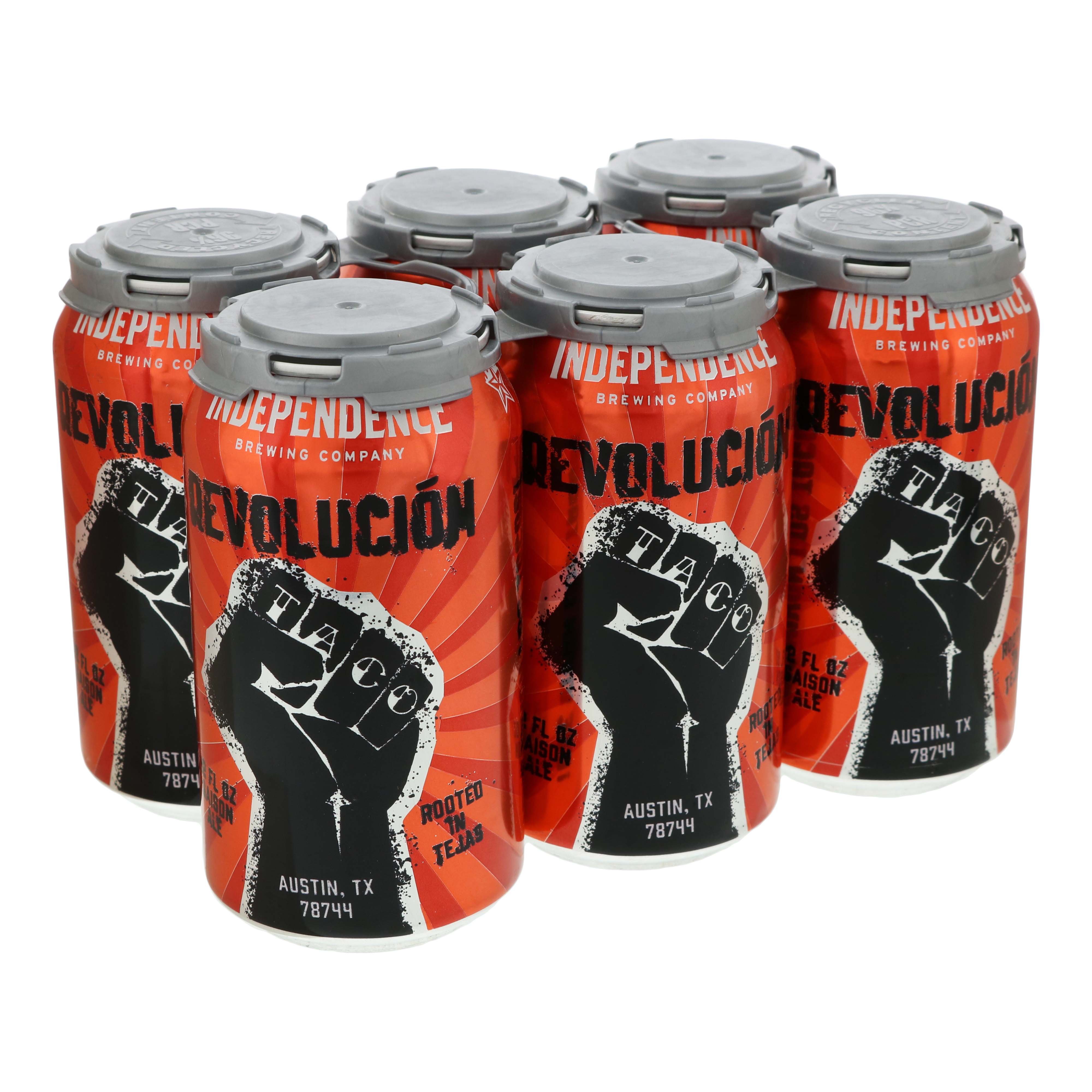 Independence Taco Revolucion Saison Ale Beer 6 pk Cans - Shop Beer at H-E-B
