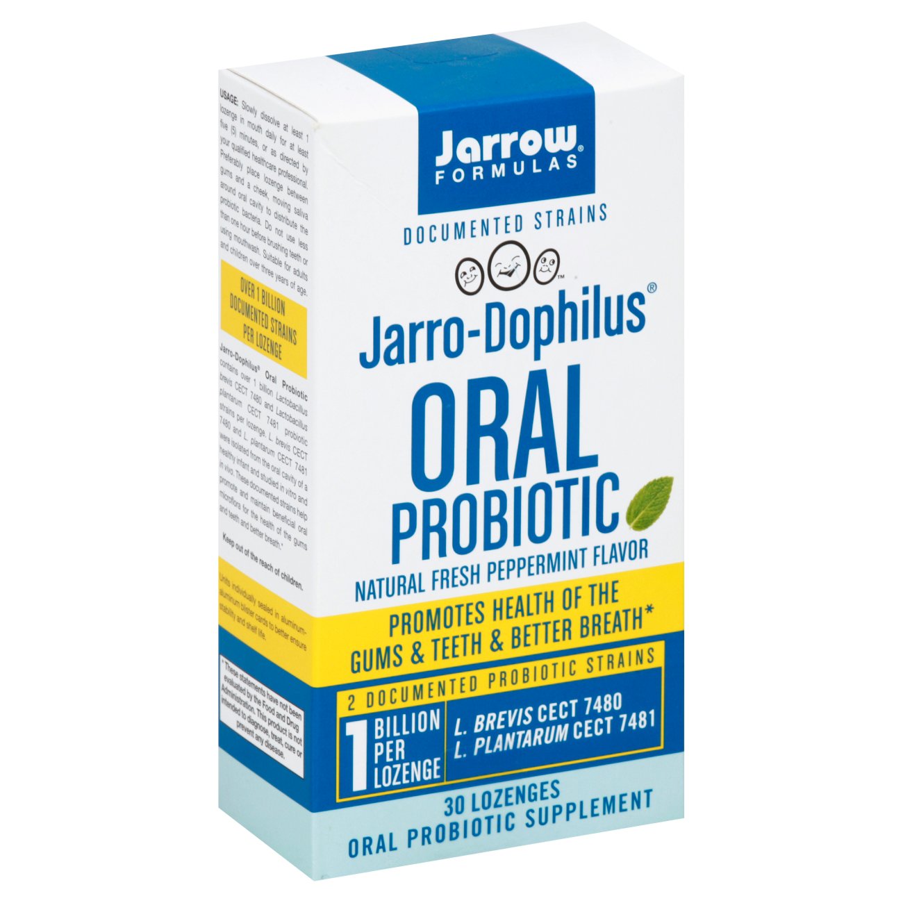 Jarrow Formulas Oral Probiotic Natural Fresh Peppermint - Shop Diet ...