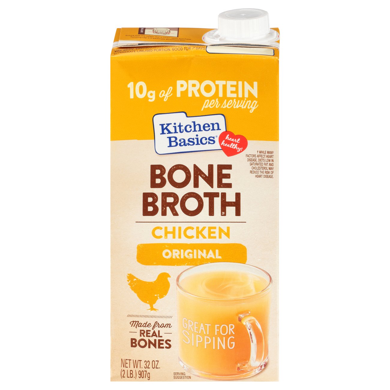 Kitchen Basics Original Chicken Bone Broth - Shop Broth & bouillon at H-E-B