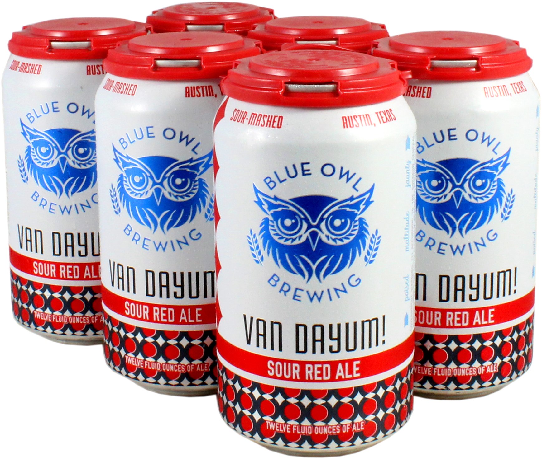 Blue Owl Brewing Van Dayum! Sour Red Ale Beer 6 pk Cans - Shop Beer at ...