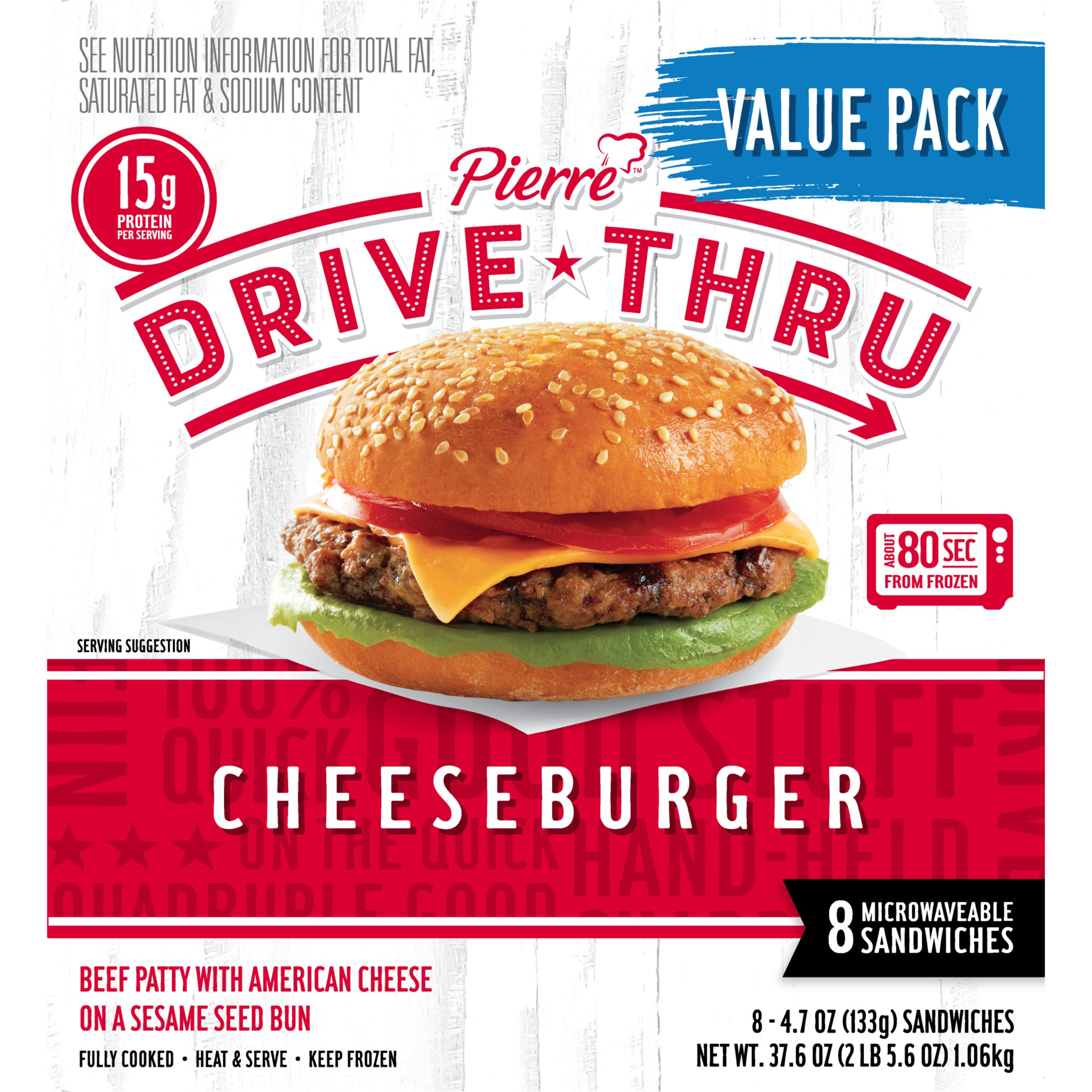 Pierre Drive Thru Cheeseburgers Value Pack - Shop Sandwiches at H-E-B