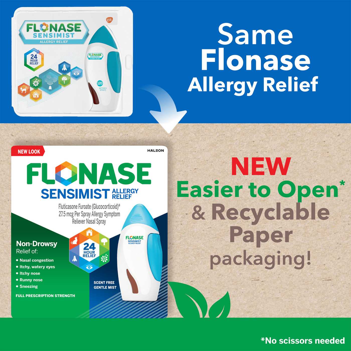 Flonase Sensimist 24 Hour Allergy Relief Nasal Spray - Shop Sinus ...
