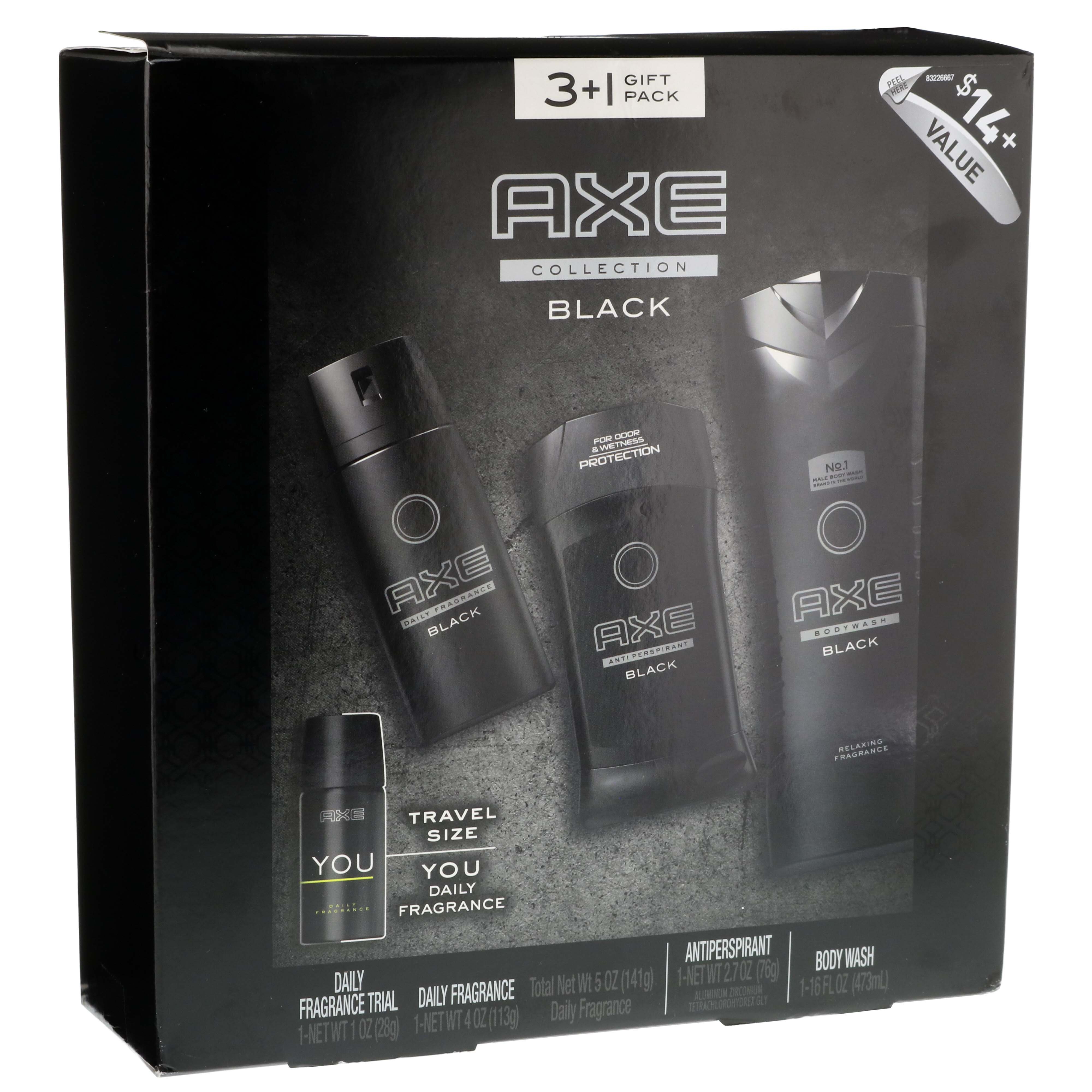 Axe Black Holiday 4 Piece Gift Set - Shop Deodorant & antiperspirant at ...