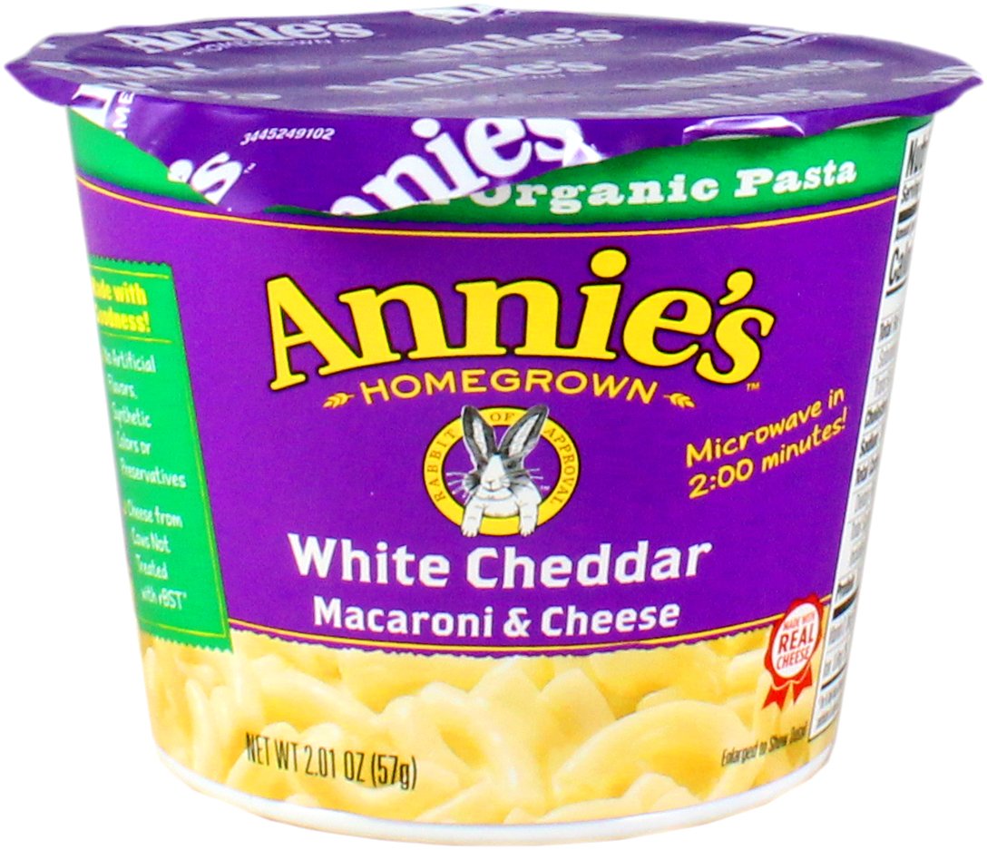 Annies Homegrown Pasta Cup White Cheddar, 2.01 oz | Central Market ...