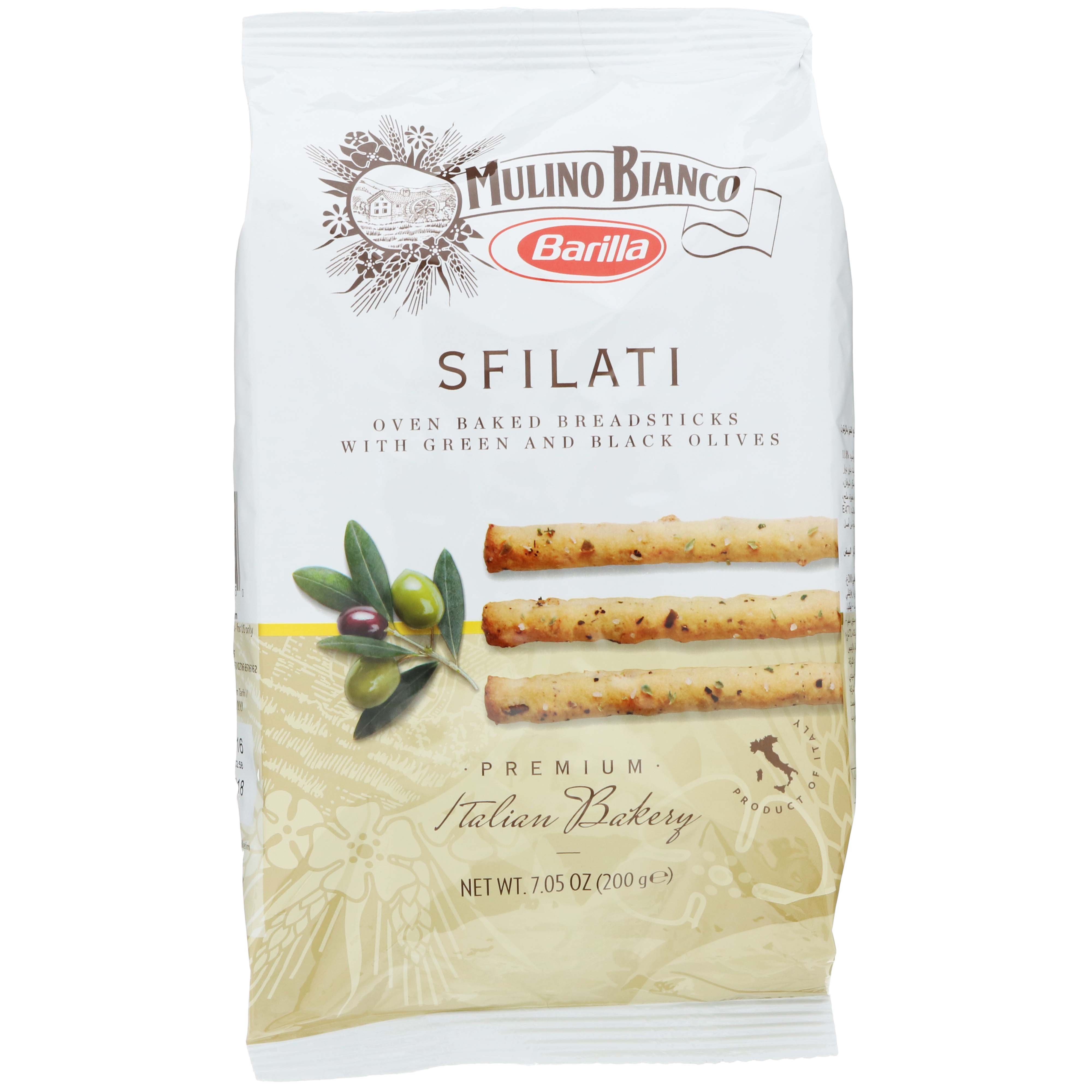 Barilla Mulino Bianco Sfilati Breadsticks with Green & Black Olives ...