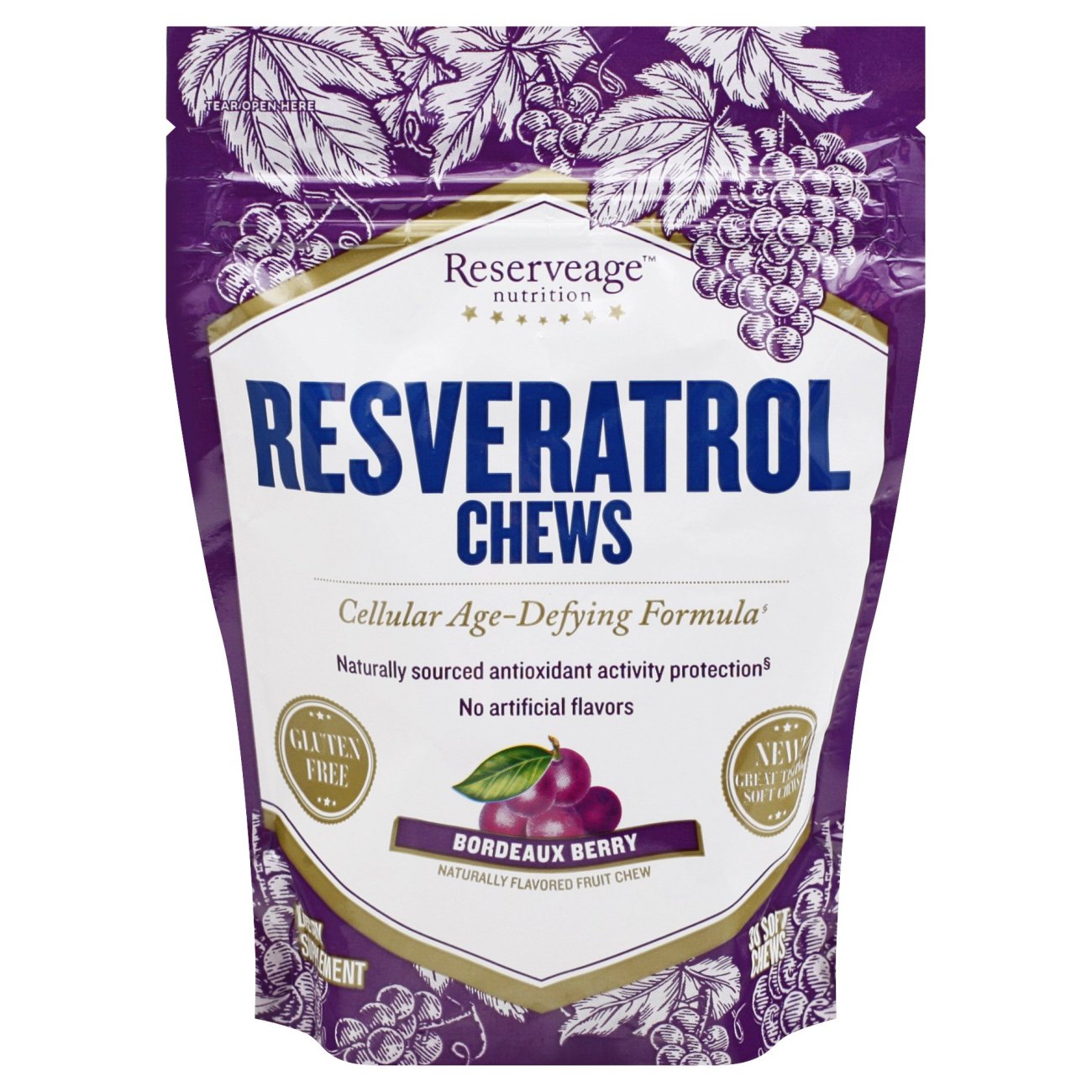 Reserveage Organics Resveratrol Chews - Shop Antioxidants at H-E-B