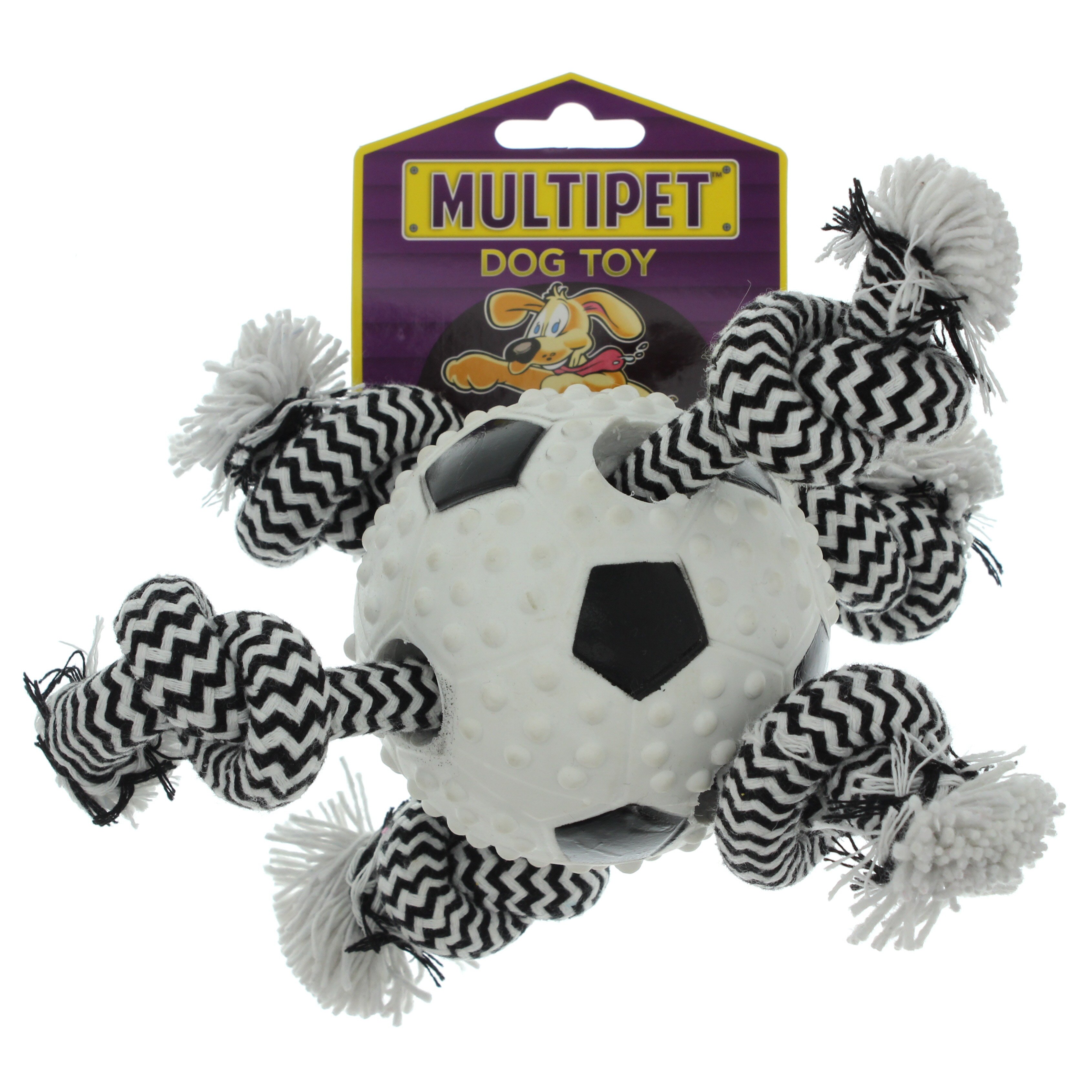 Multipet TPR Ball with Rope Soccer Ball - Shop Dogs at H-E-B