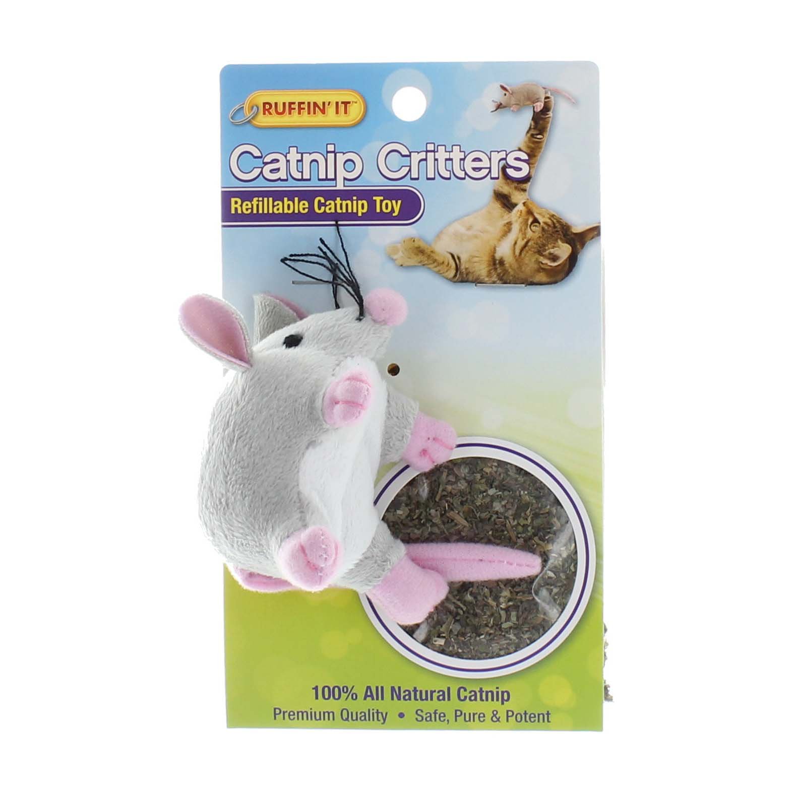 Ruffin' It Catnip Critters Refillable Catnip Toy Mouse - Shop Cats at H-E-B