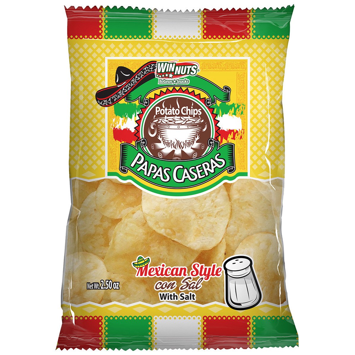 Winnuts Papas Caseras Con Sal Mexican Style Salted Kettle Chips - Shop ...