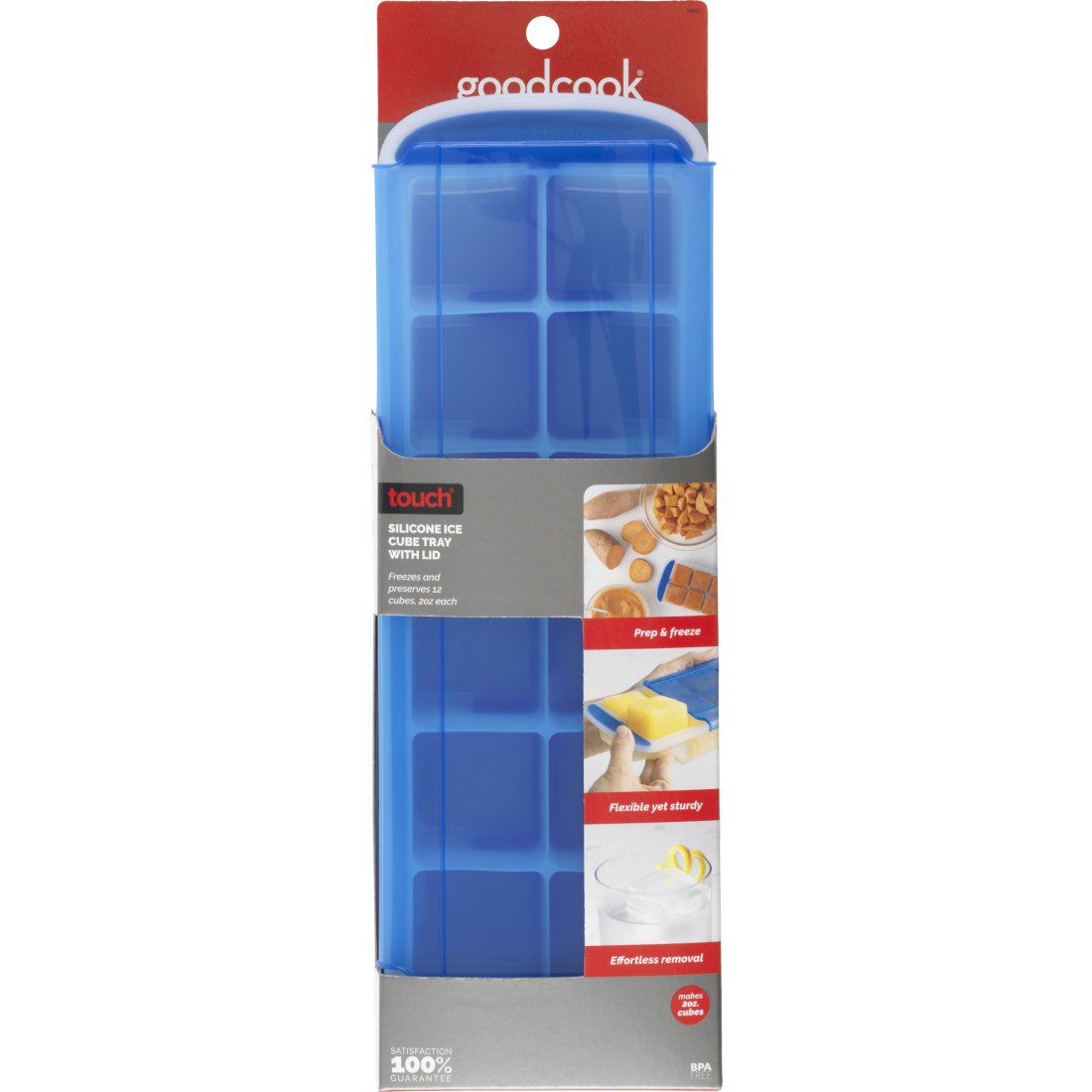 GoodCook Touch Silicone Ice Cube Tray with Lid - Shop Utensils ...
