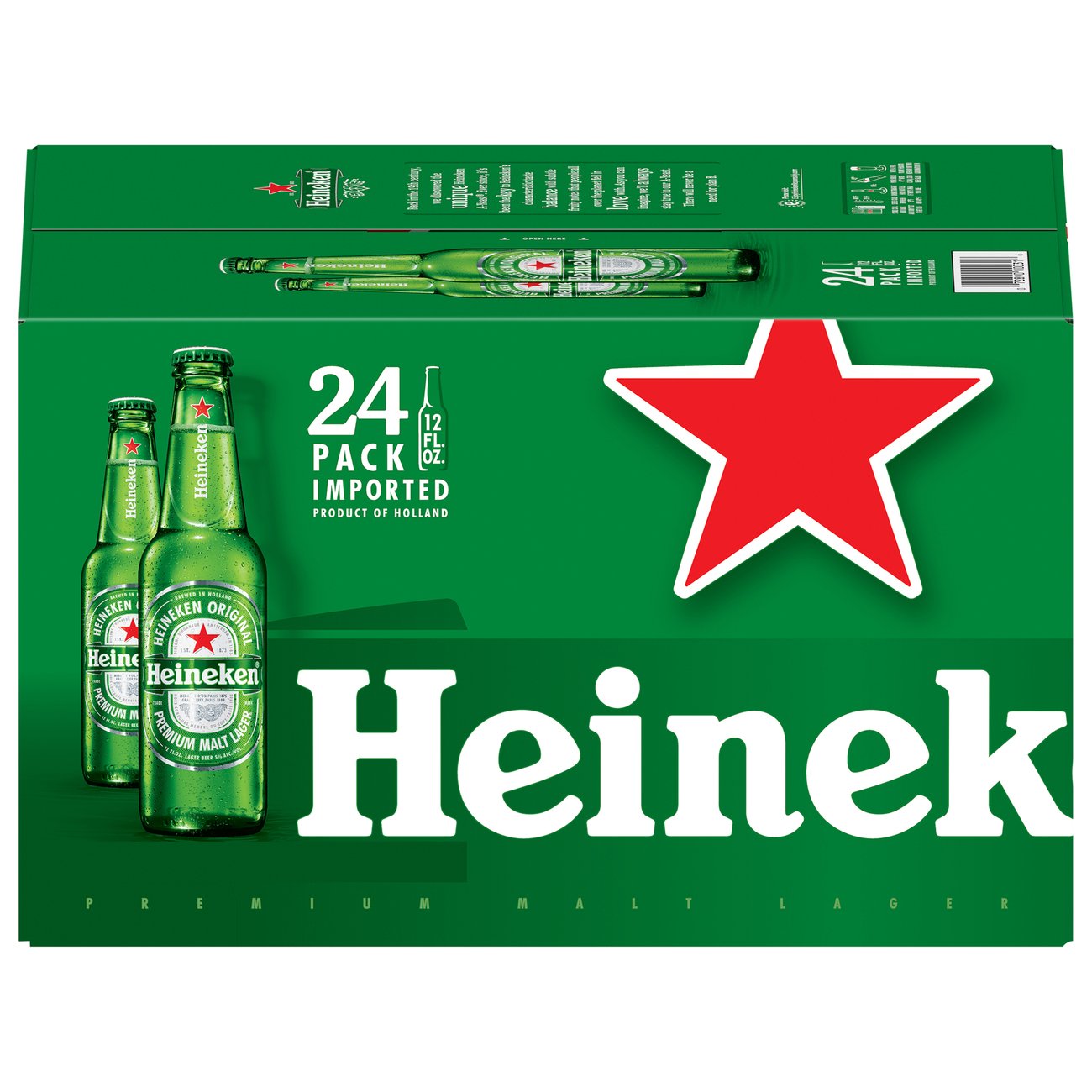 Heineken Lager Beer 24 pk Bottles - Shop Beer at H-E-B