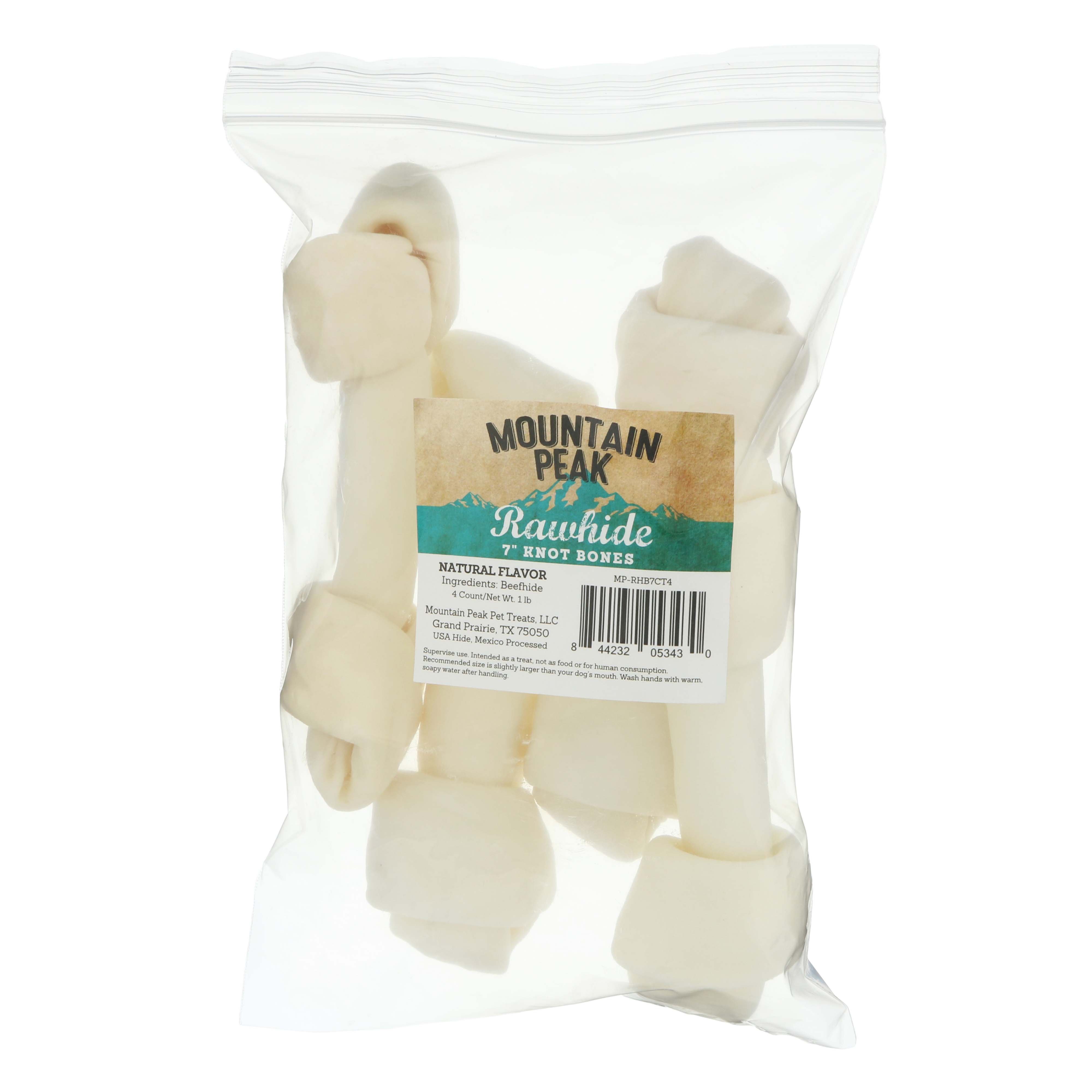 Mountain Peak Rawhide 7 Inch Knot Bone Natural - Shop Bones & rawhides ...