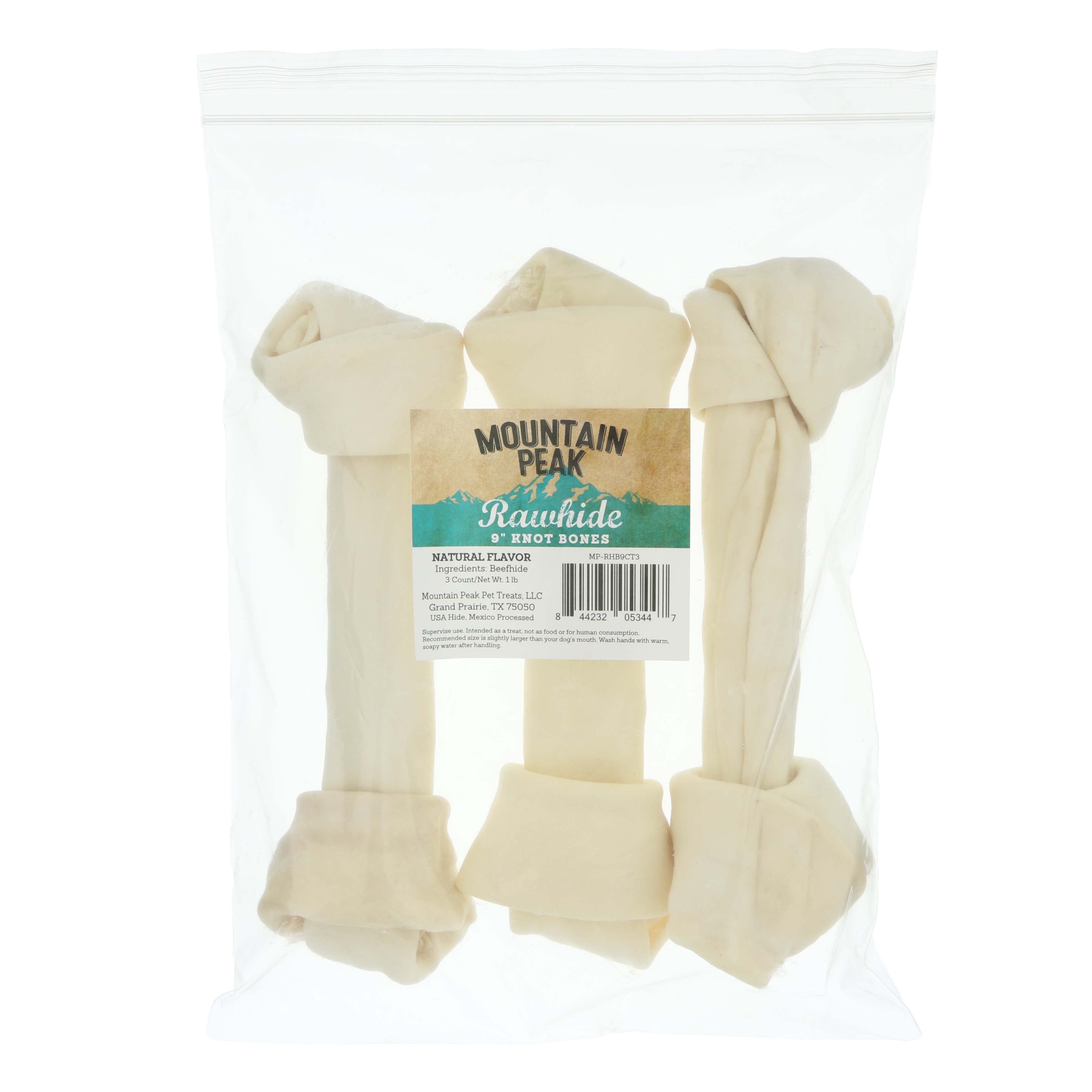 Mountain Peak Rawhide 9 Inch Knot Bone Natural - Shop Bones & rawhides ...