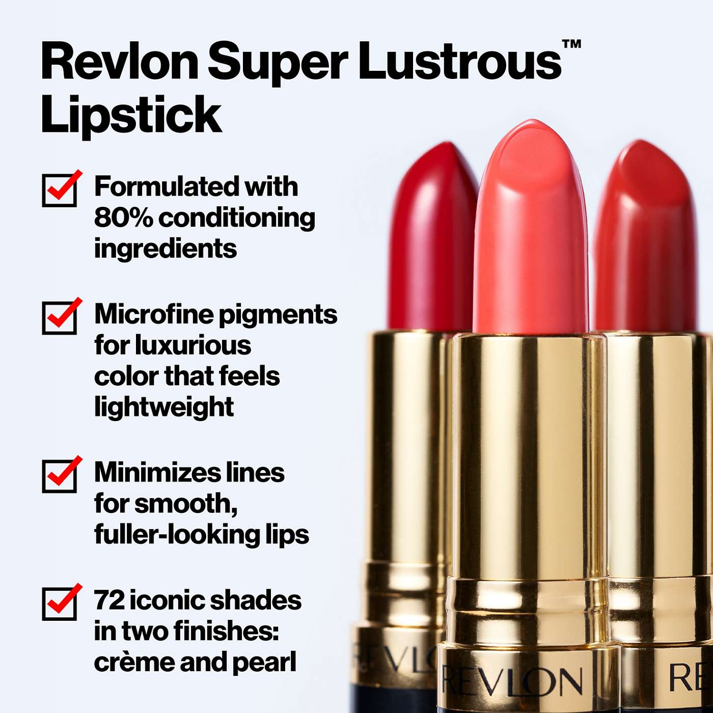 Revlon Super Lustrous Lipstick, Bombshell Red - Shop Lipstick at H-E-B