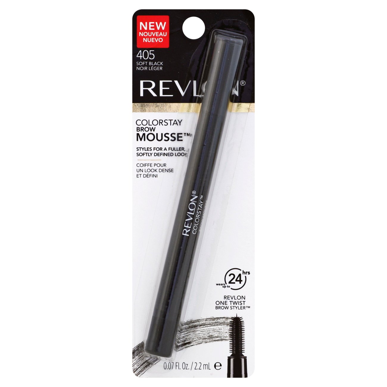 Revlon ColorStay Eyebrow Mousse Soft Black - Shop Brow pencils & powder ...