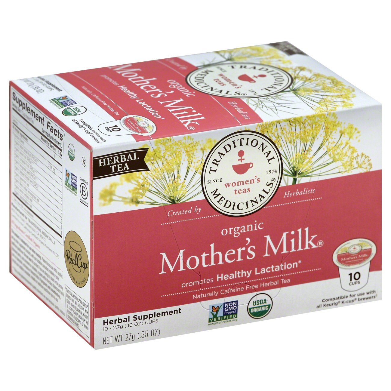 Traditional Medicinals Organic Mothers Milk Single Cup Tea - Shop Tea ...