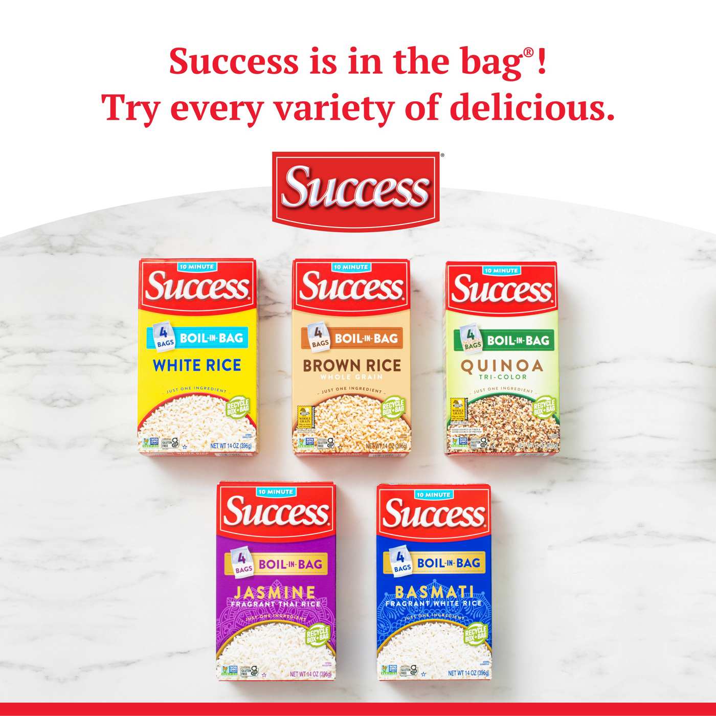 Success Boil-in-Bag Tri-Color Quinoa - Shop Rice & grains at H-E-B
