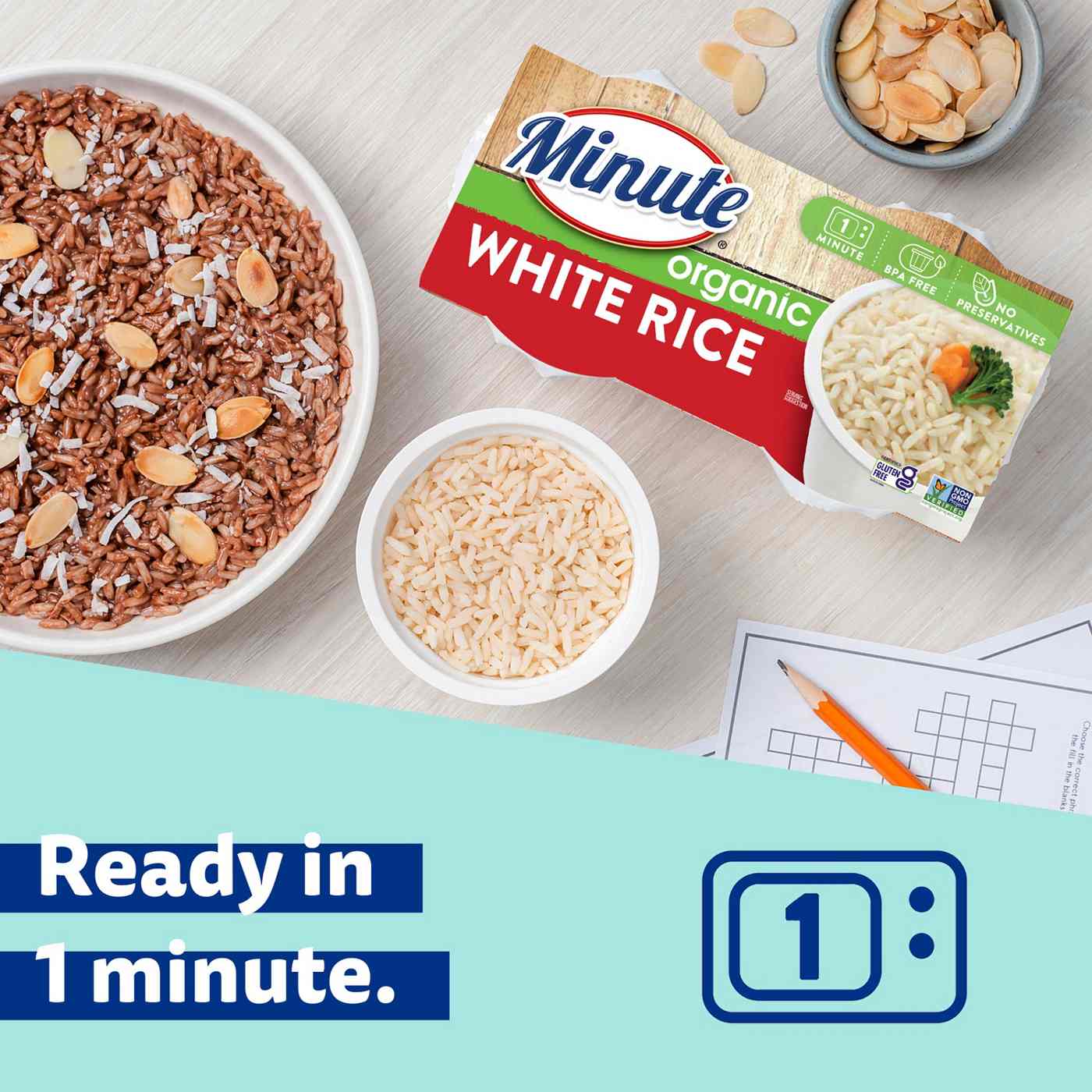 Minute Ready to Serve Organic White Rice - Shop Rice & grains at H-E-B