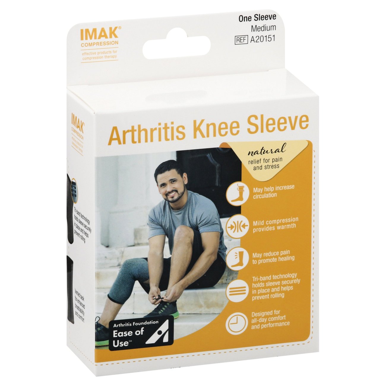 Imak Arthritis Knee Sleeve, Medium - Shop Sleeves & Braces at H-E-B