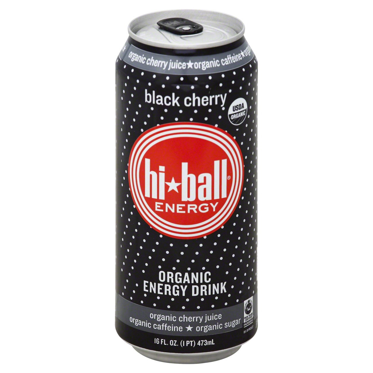 Hiball Energy Organic Black Cherry Energy Drink - Shop Sports & energy ...
