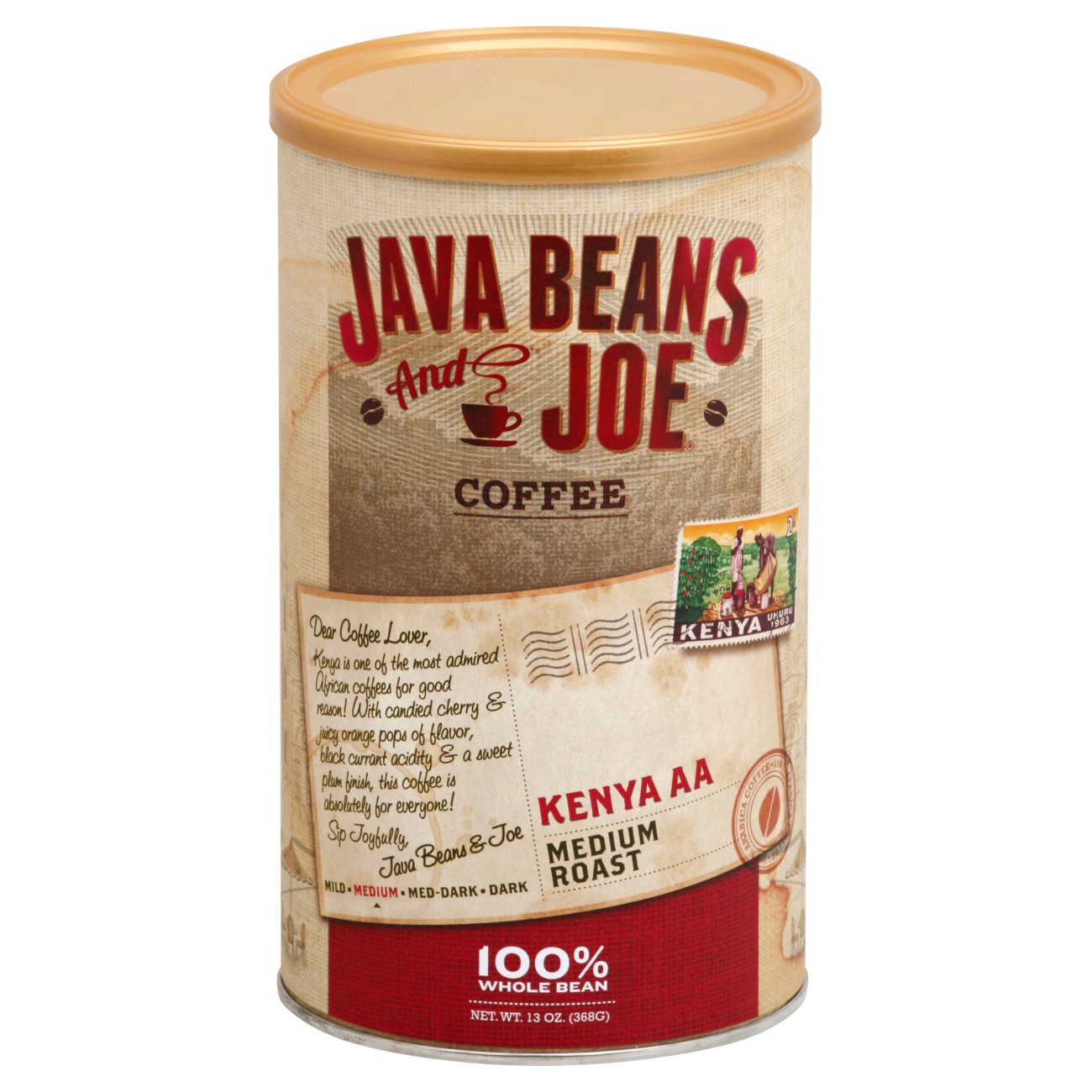 Java Beans & Joe Kenya AA Medium Roast Whole Bean Coffee - Shop Coffee ...