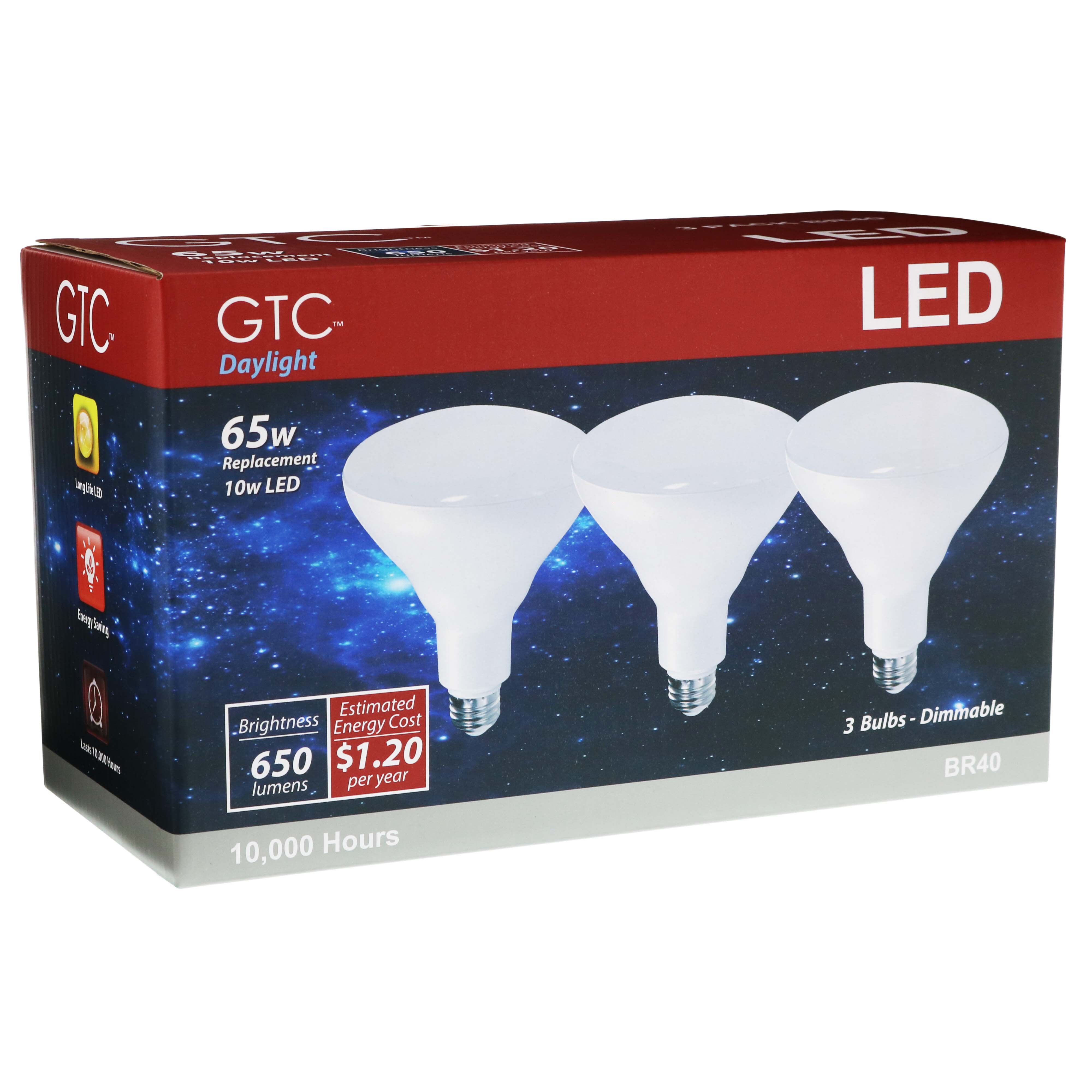 GTC BR40 LED 65W 650 Lumens Daylight - Shop Light Bulbs at H-E-B
