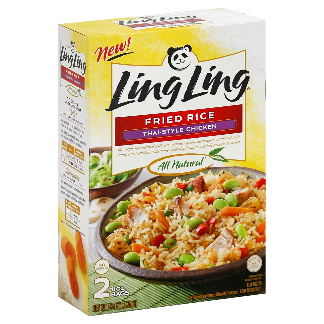 Ling Ling Fried Rice Thai Styl Curry Chicken - Shop Entrees & sides at ...