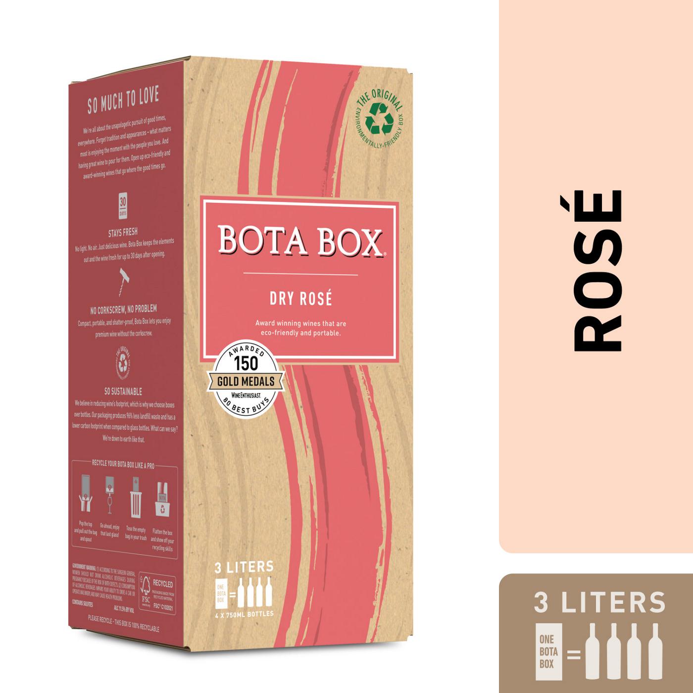 Bota Box Dry Rosé Boxed Wine - Shop Wine at H-E-B