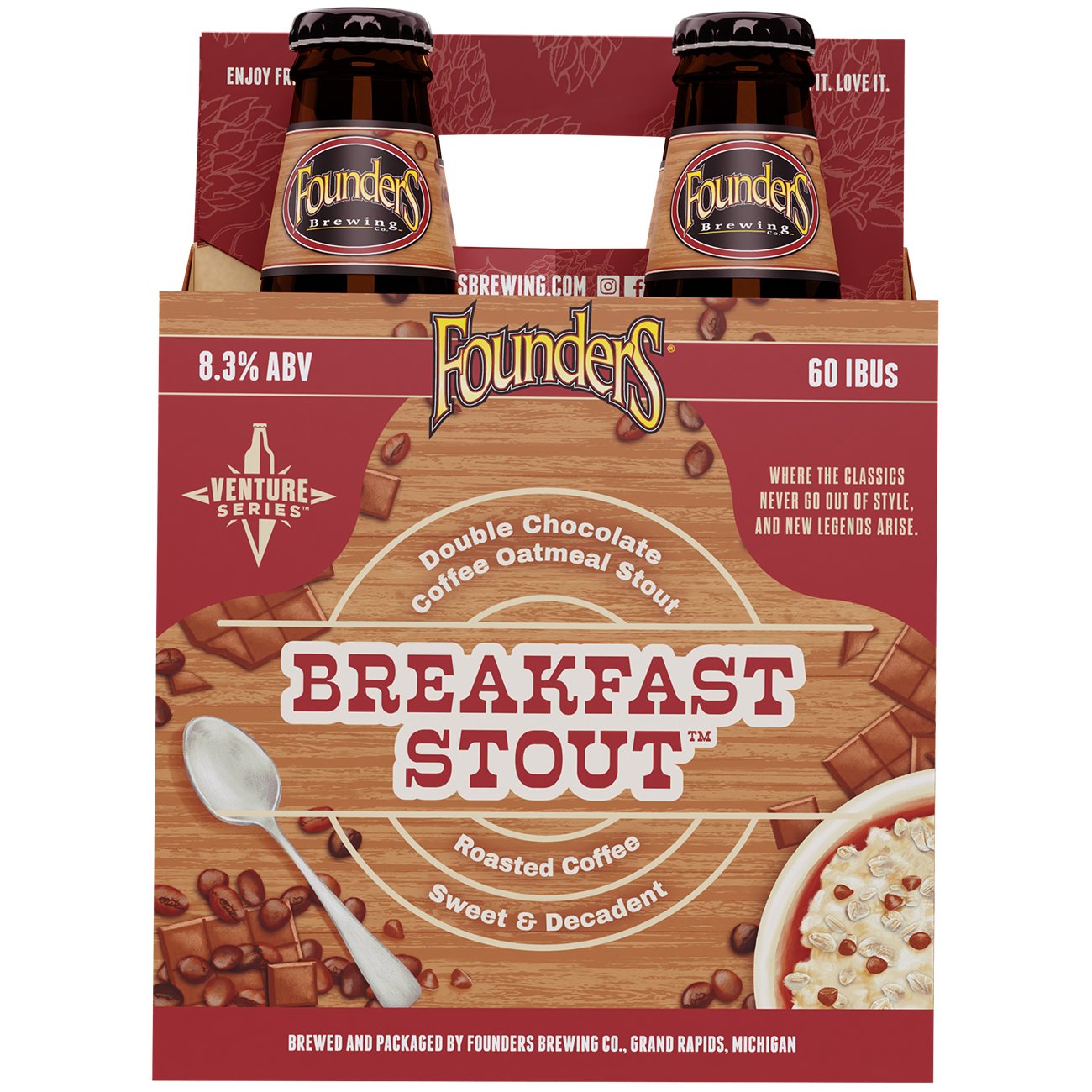 Founders Breakfast Stout Beer 4 pk Bottles - Shop Beer at H-E-B