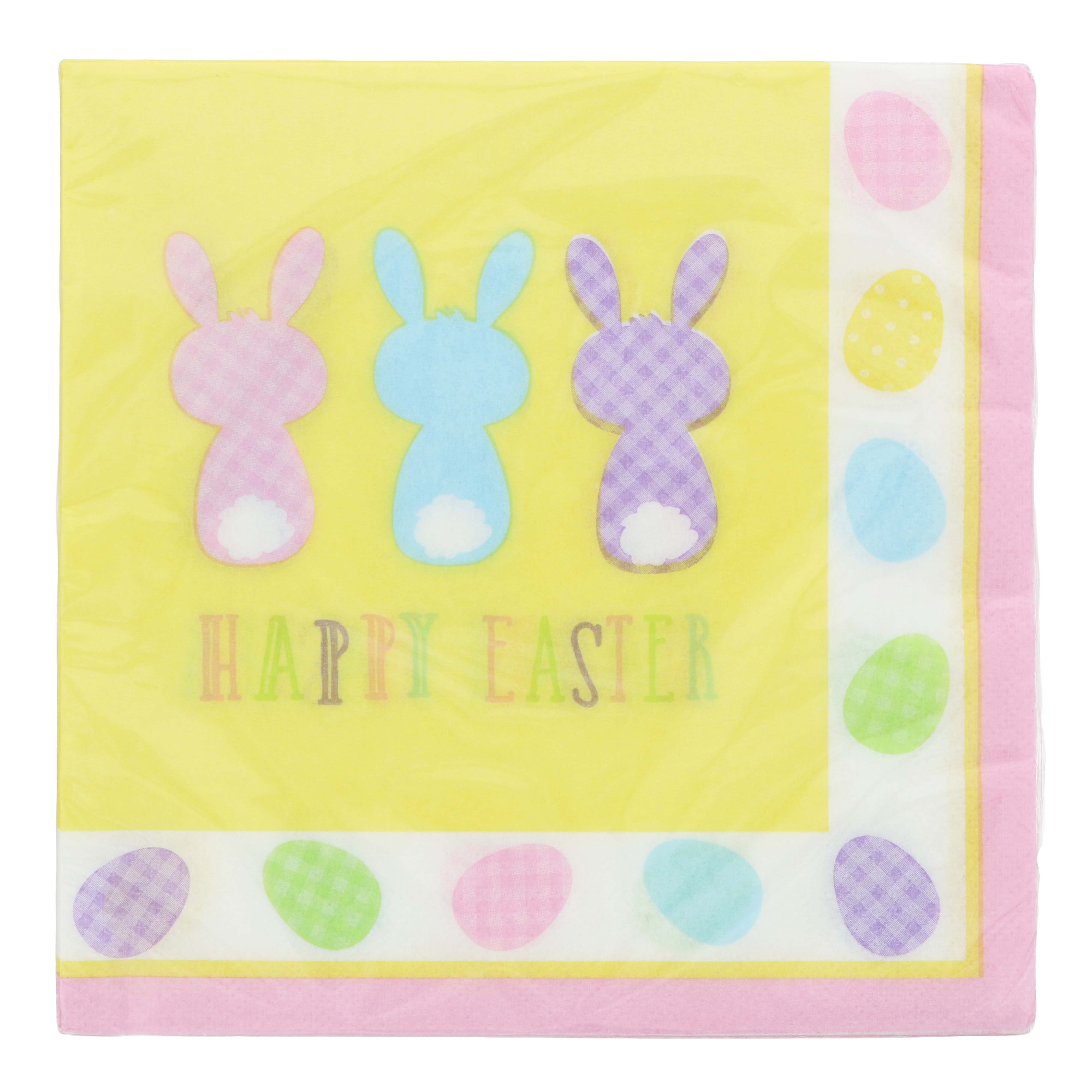 Creative Converting Lunch Napkin Cottontails - Shop Napkins & table ...