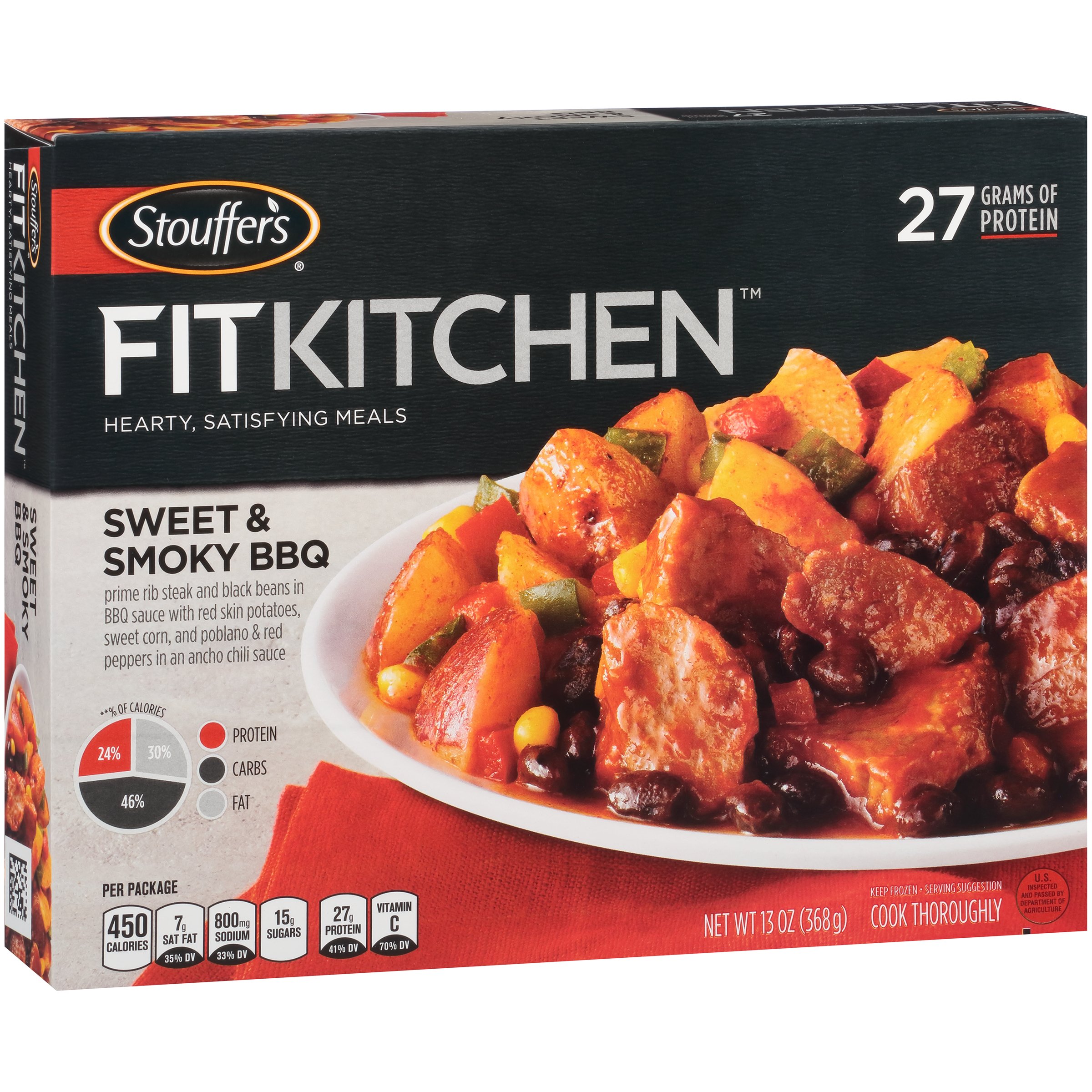 Stouffer's Fit Kitchen Sweet And Smoky BBQ - Shop Entrees & sides at H-E-B