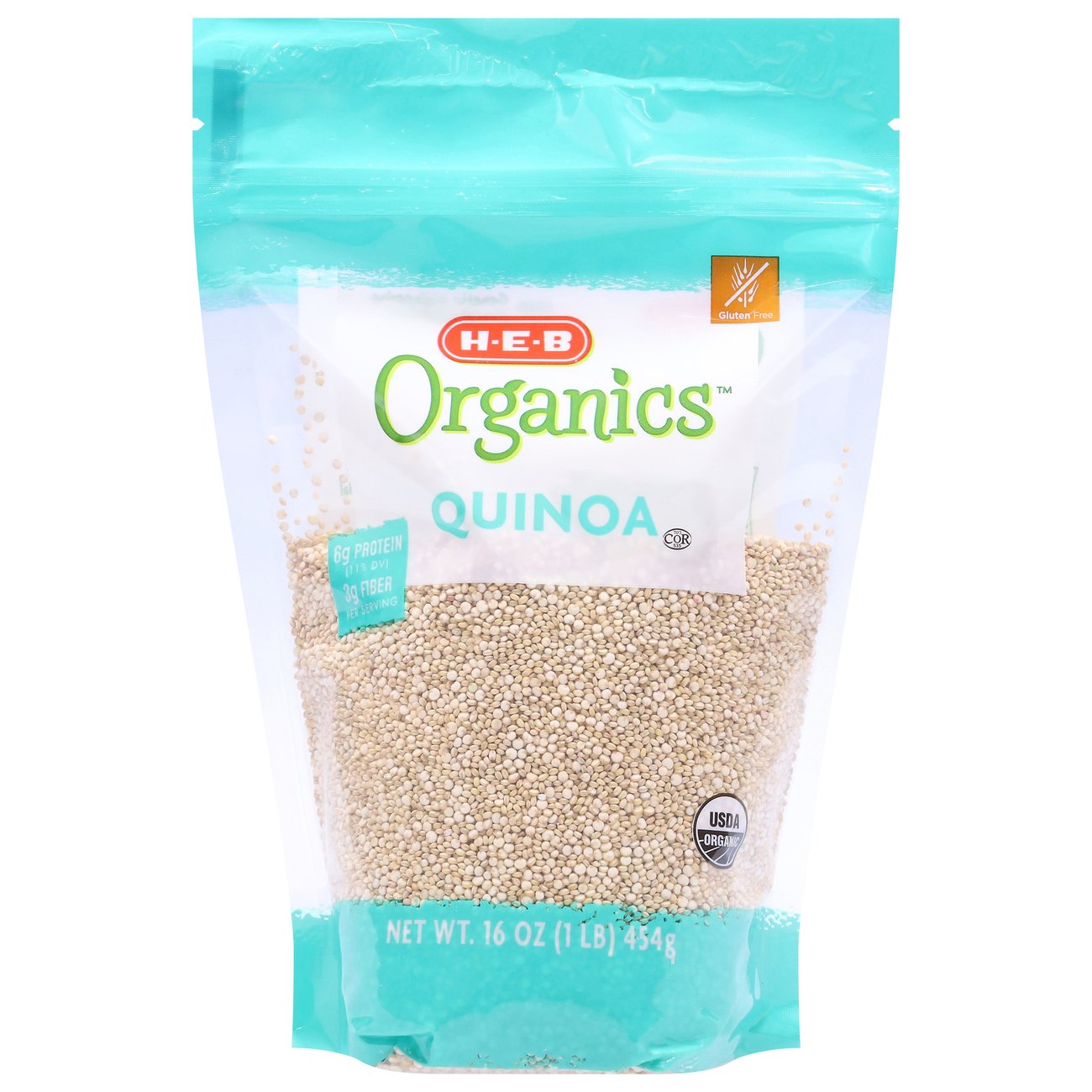 H-E-B Organics 6g Protein White Quinoa - Shop Rice & grains at H-E-B