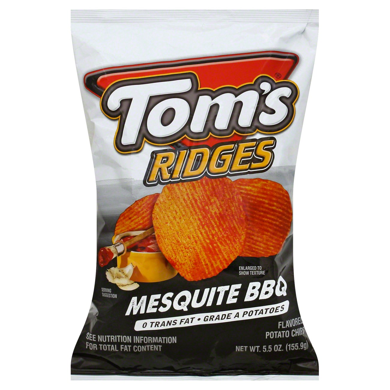 Tom's Ridges Mesquite BBQ Potato Chips - Shop Chips at H-E-B