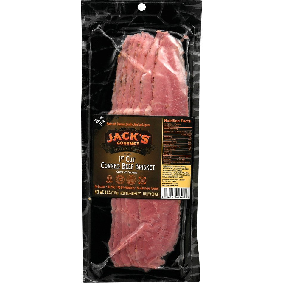 Jack's Gourmet Kosher 1st Cut Corned Beef Brisket - Shop Meat at H-E-B