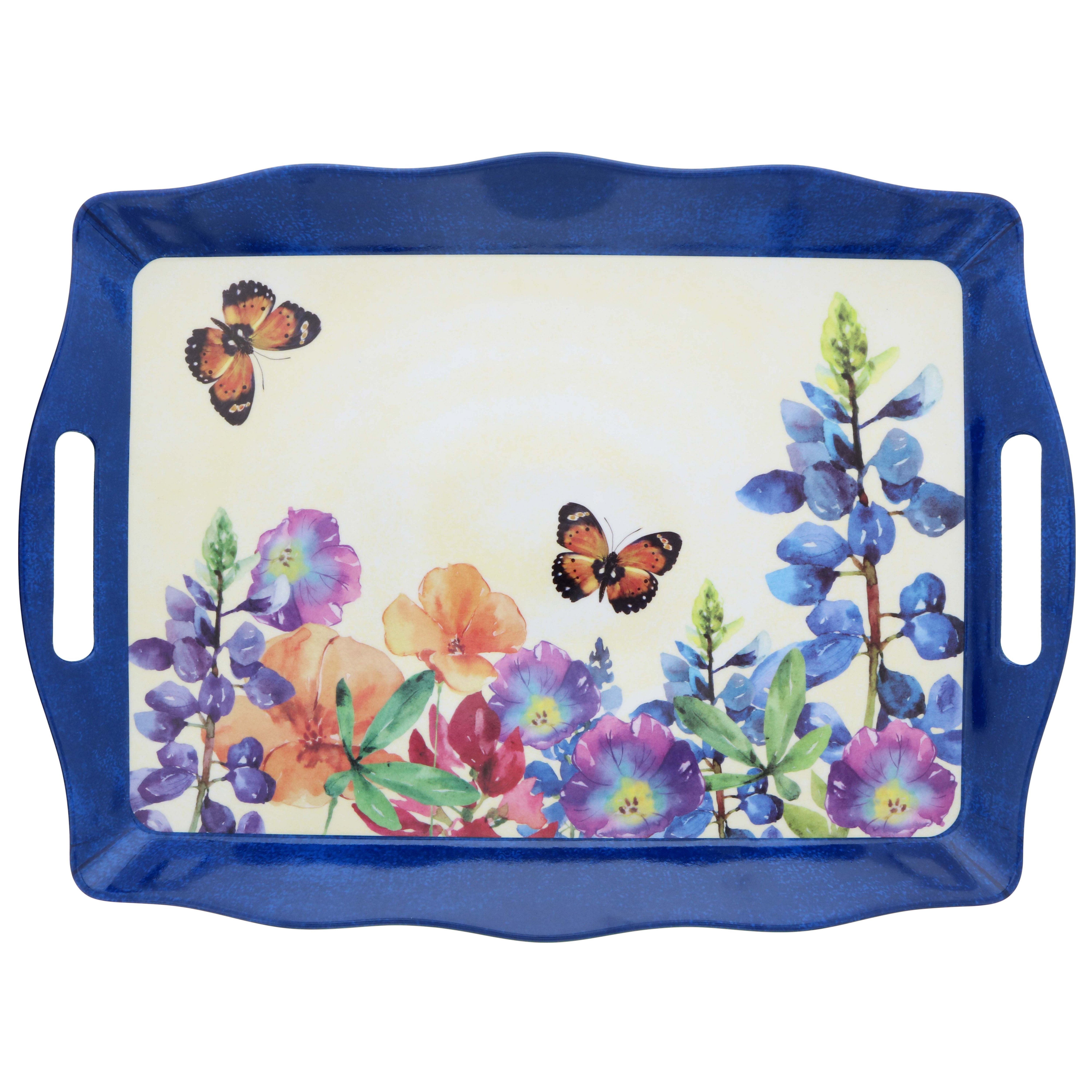 Haven & Key Bluebonnet Rectangle Tray - Shop Serving dishes at H-E-B