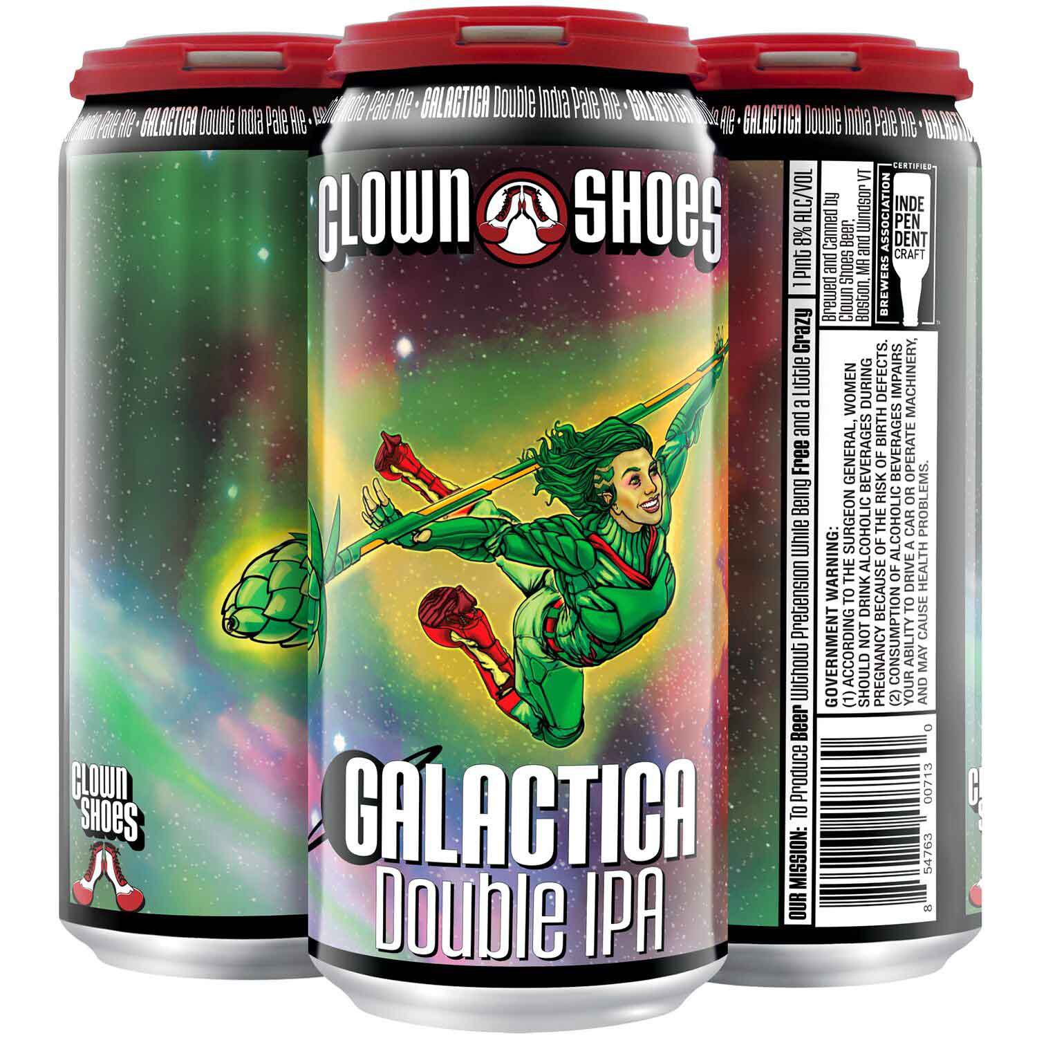 Clown Shoes Galactica Double IPA, 4pk Cans - Shop at H-E-B