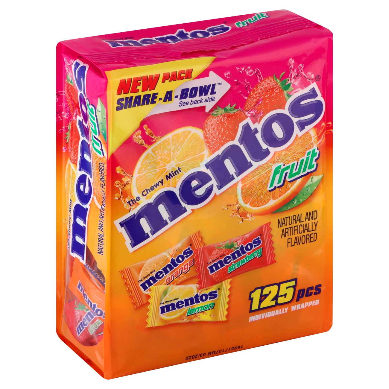 Mentos Share-A-Bowl Fruit Mints - Shop Gum & mints at H-E-B